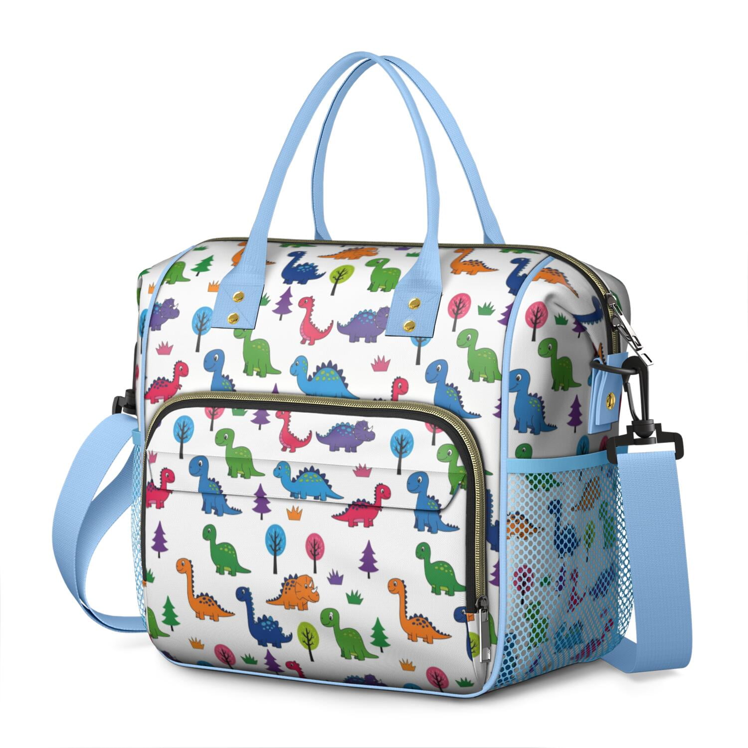 Colorful Dinosaur and Tree Pattern Womens Lunch Box for Work,Insulated ...