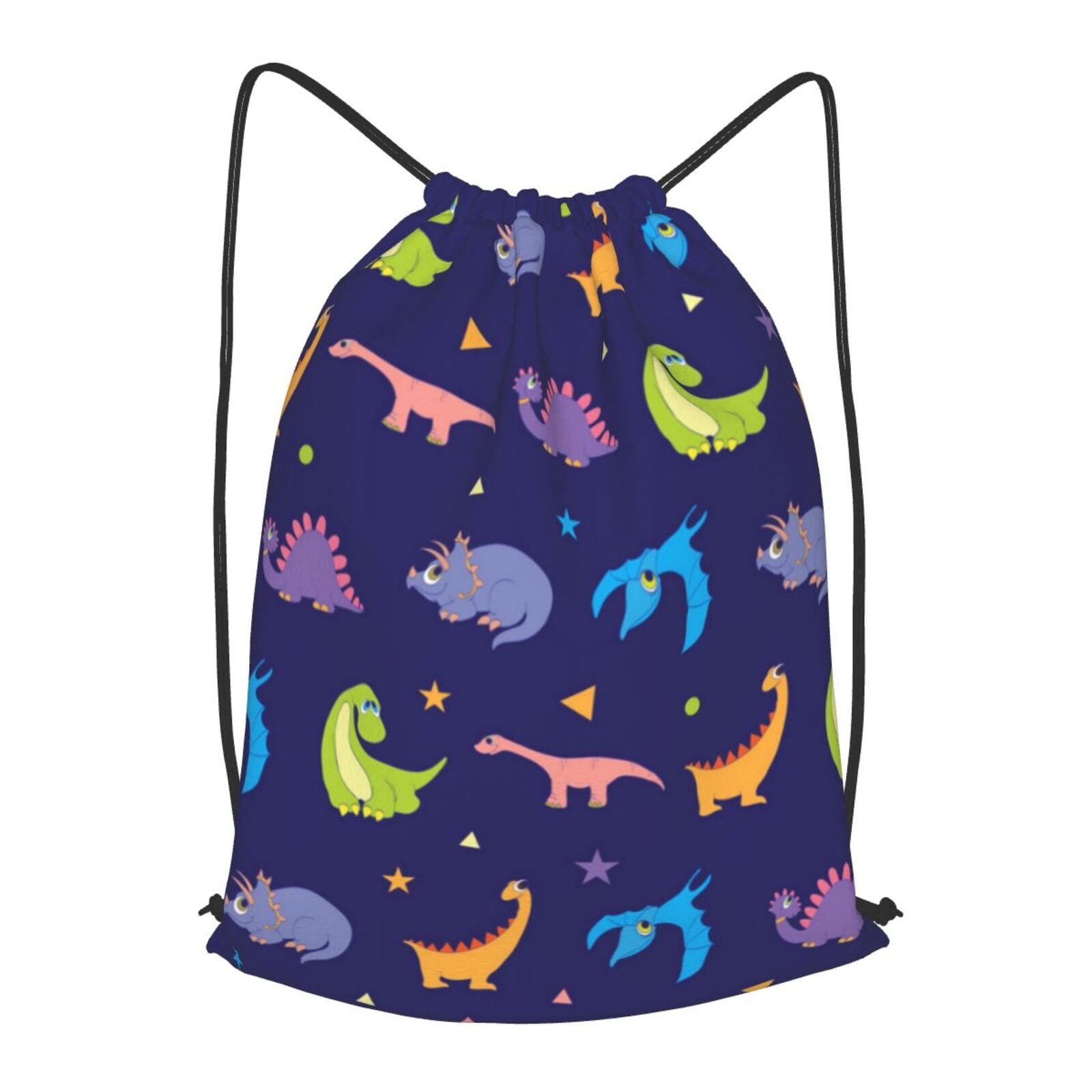 Colorful Dinosaurs Cute Dinosaur Dino Drawstring Backpack Gym String ...