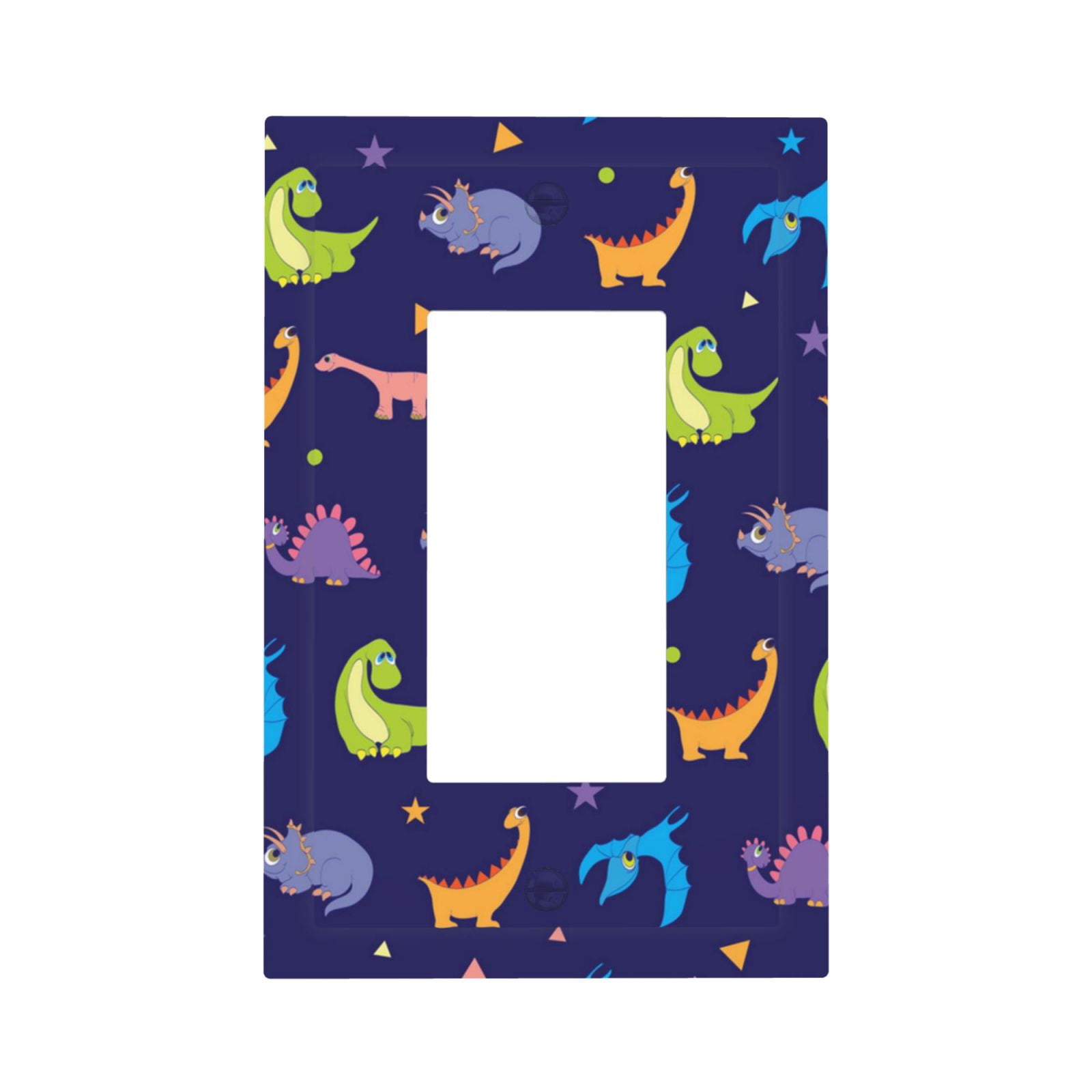 Colorful Dinosaurs Cute Dinosaur Dino Single Gang Wall Plate 1 Gang ...