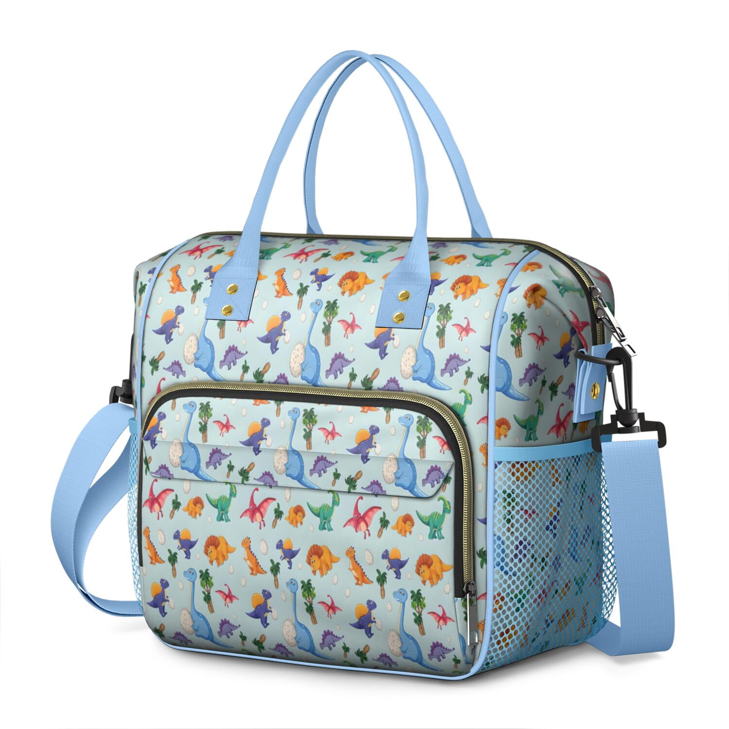 Colorful Dinosaurs Eggs Palms Pattern Womens Lunch Box for Work ...