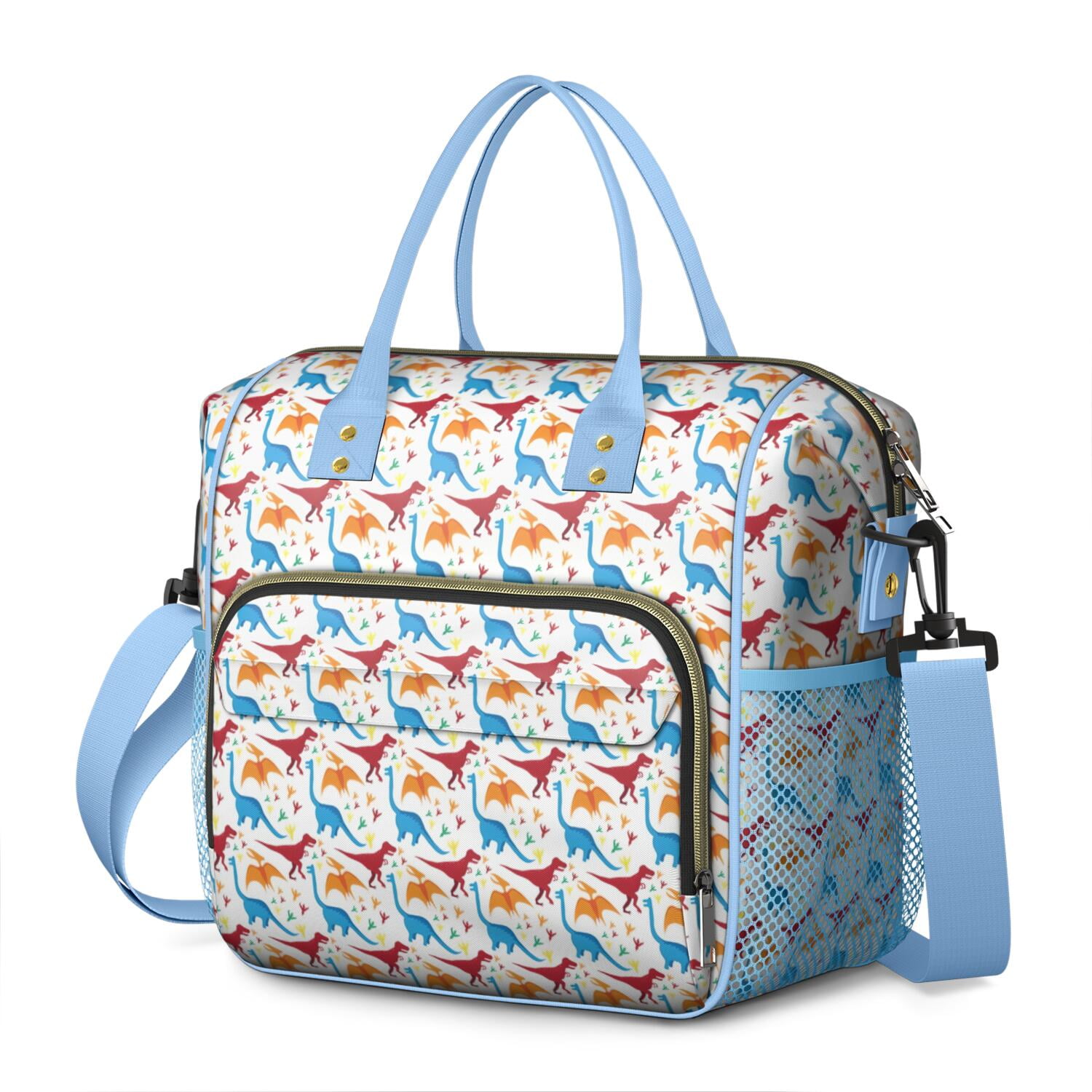 Colorful Dinosaurs Pattern Womens Lunch Box for Work,Insulated Large ...