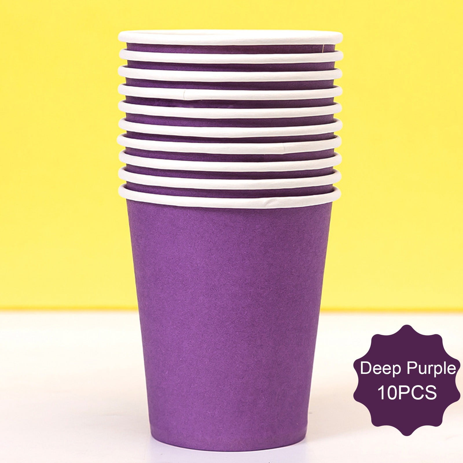 Colorful Disposable Paper Party Cups, Ideal for Weddings, Birthdays ...