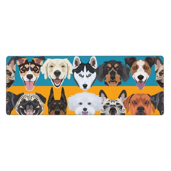 Colorful Dog Dogs Pattern Mouse Pad Extended Large Gaming Mousepad Non ...