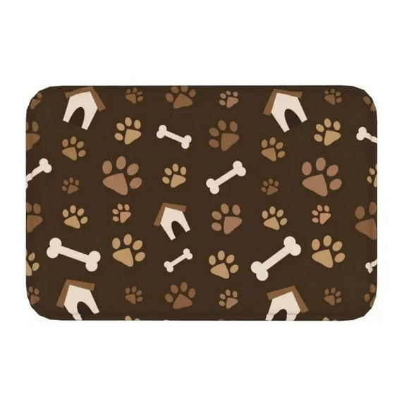 Colorful Dog Paw Floor Mat Hallway Entrance Mat Kitchen Bathroom Non ...