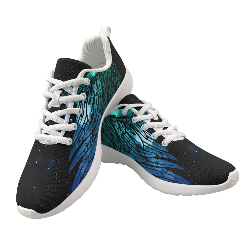 Colorful Dog Paw Print Comfortable Brand Sneakers Black Lace-up Flats ...
