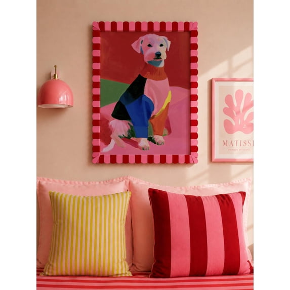 Colorful Dog Portrait Dopamine Pet Candycore Maximalist Eclectic Girly ...