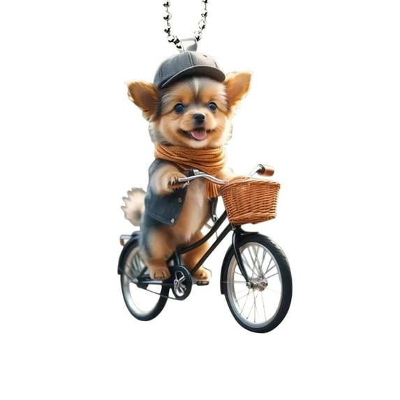 Colorful Dog Shape Pendant - 2D Cute Hanging Ornament for Backpack, Car Mirror, and Home Decor ...