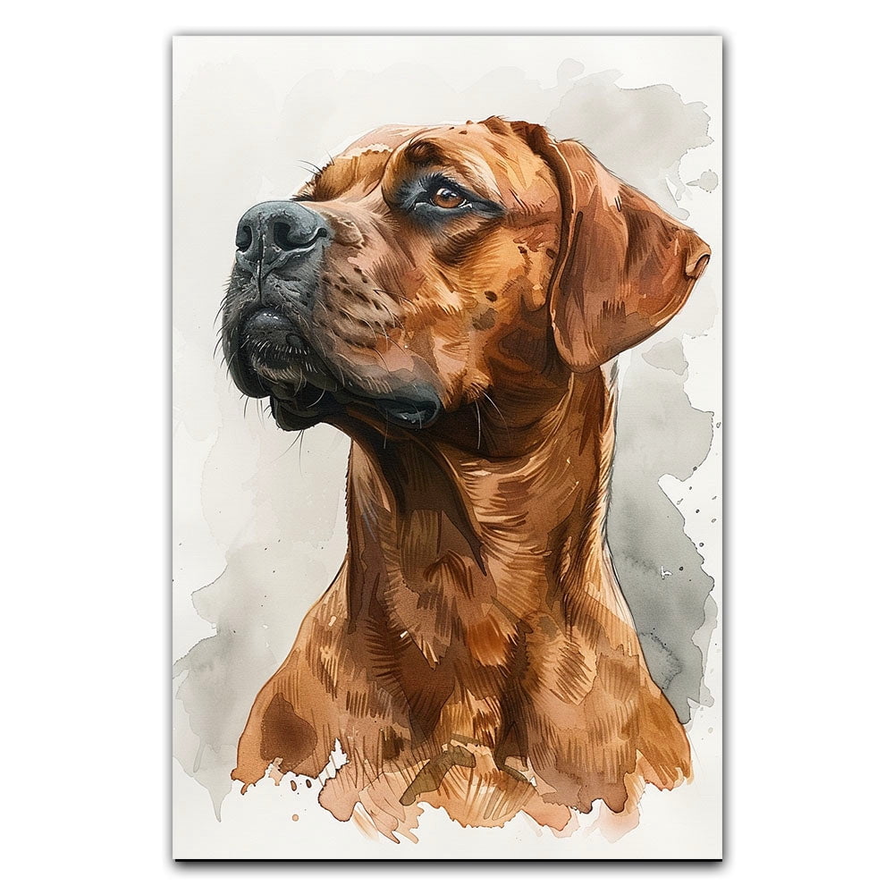 Colorful Doguede Bordeaux Wall Art Abstract Dog Posters Animal Canvas ...
