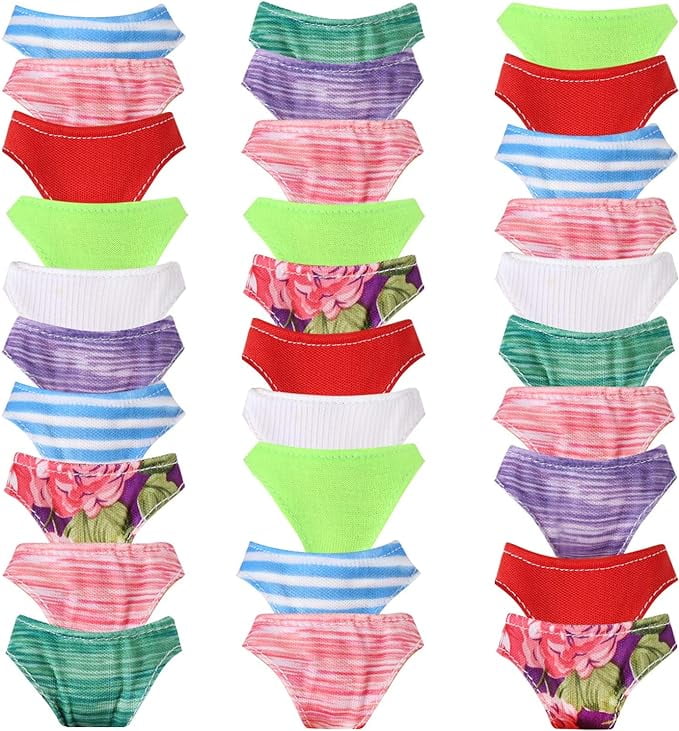 Colorful Doll Underwell Set Clothes Barbie Underpants - Suitable for 11 ...