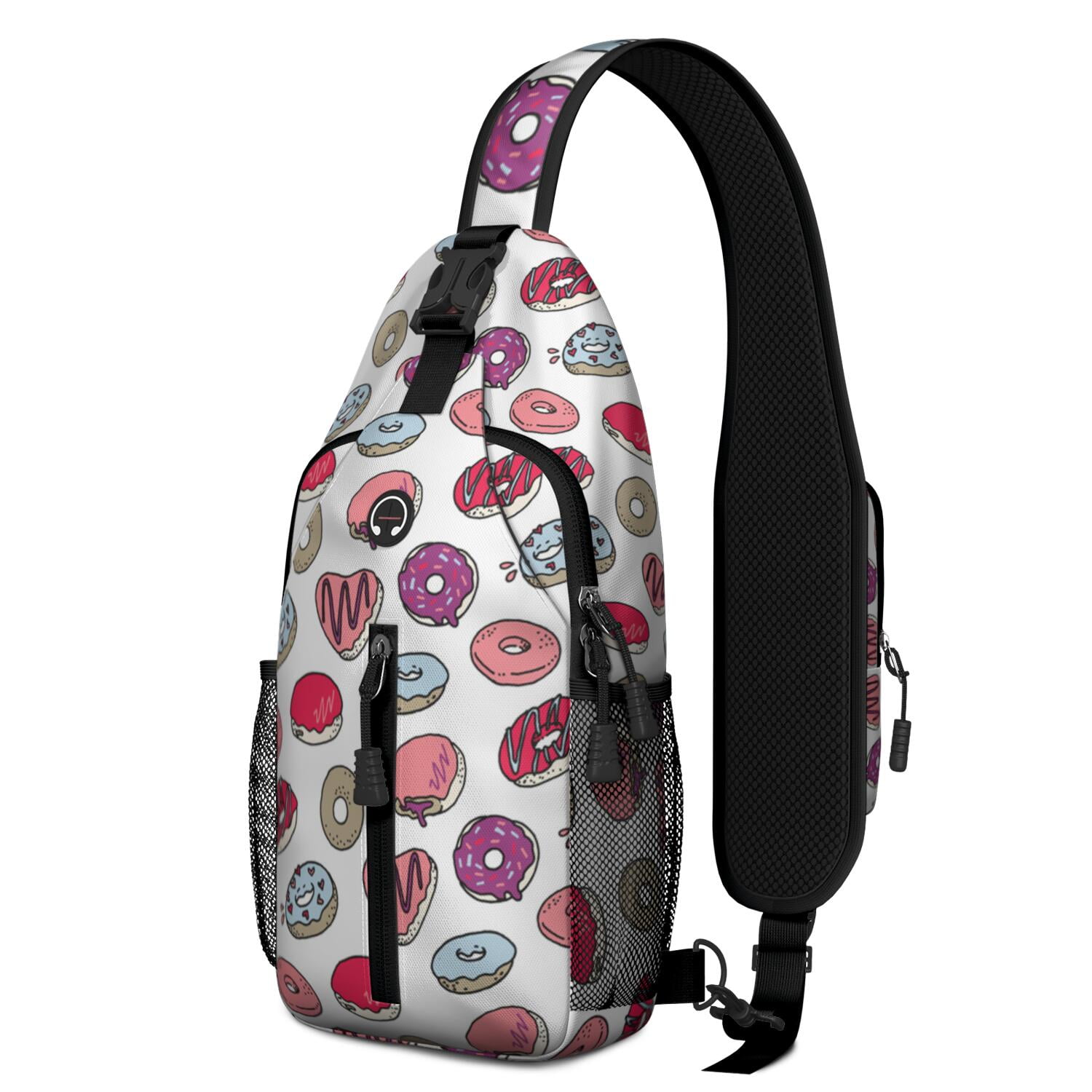 Colorful Donut Dessert Sling Backpack, Cute Doughnut and Candy ...