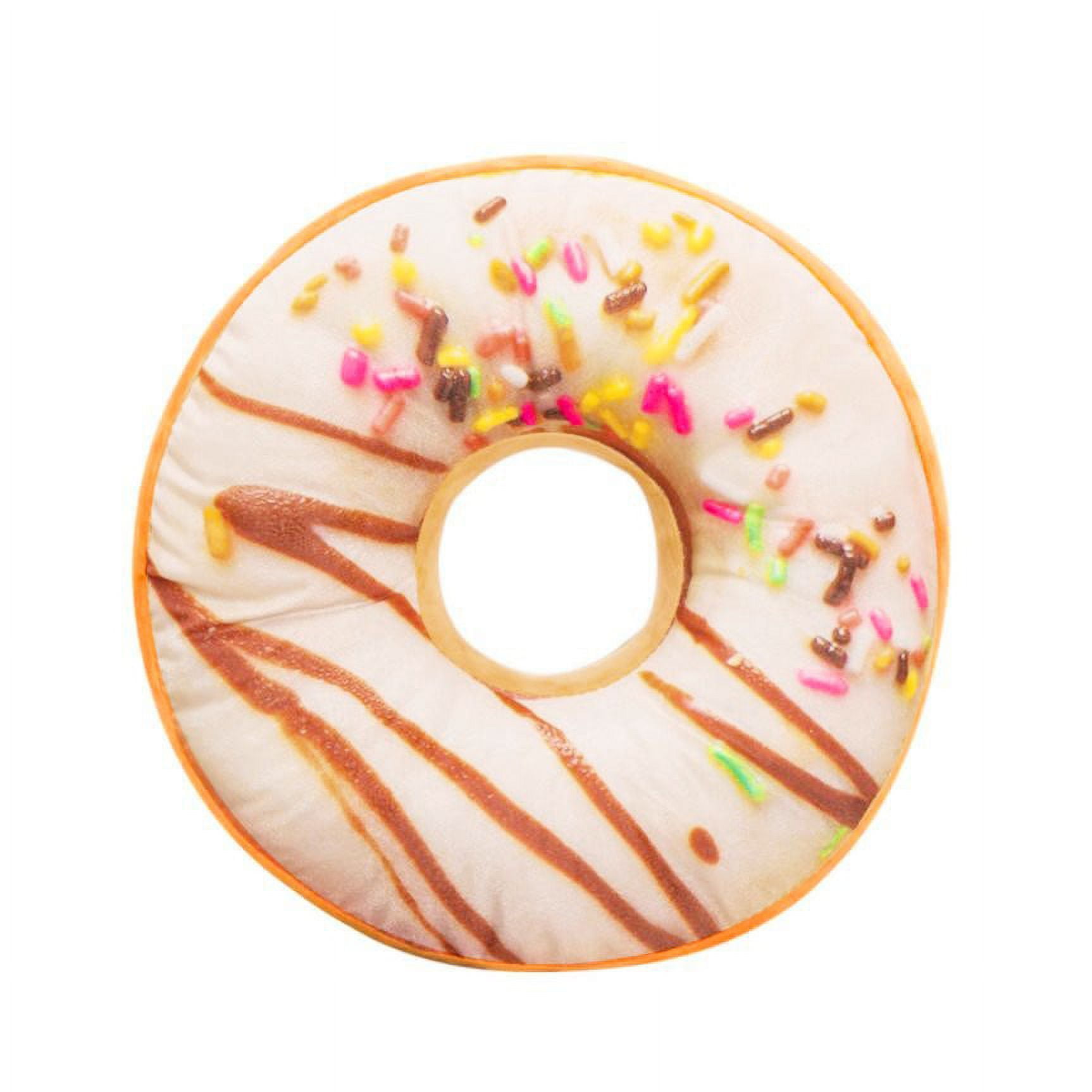 Colorful Donut Shaped Throw Pillow Set Soft Plush Cushion for Home ...