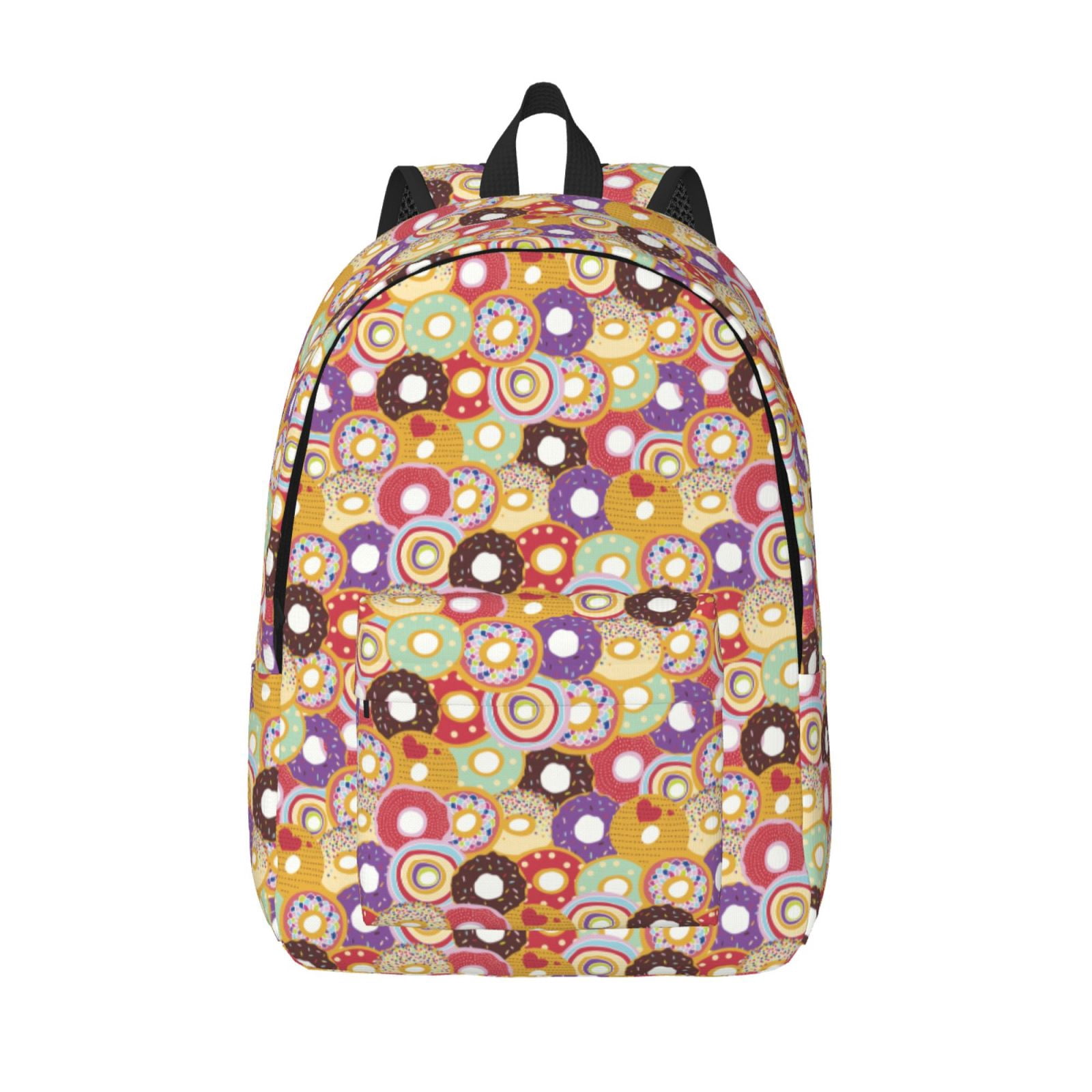 Colorful Donuts Backpack for Men Women Laptop Backpack Hiking Backpack ...