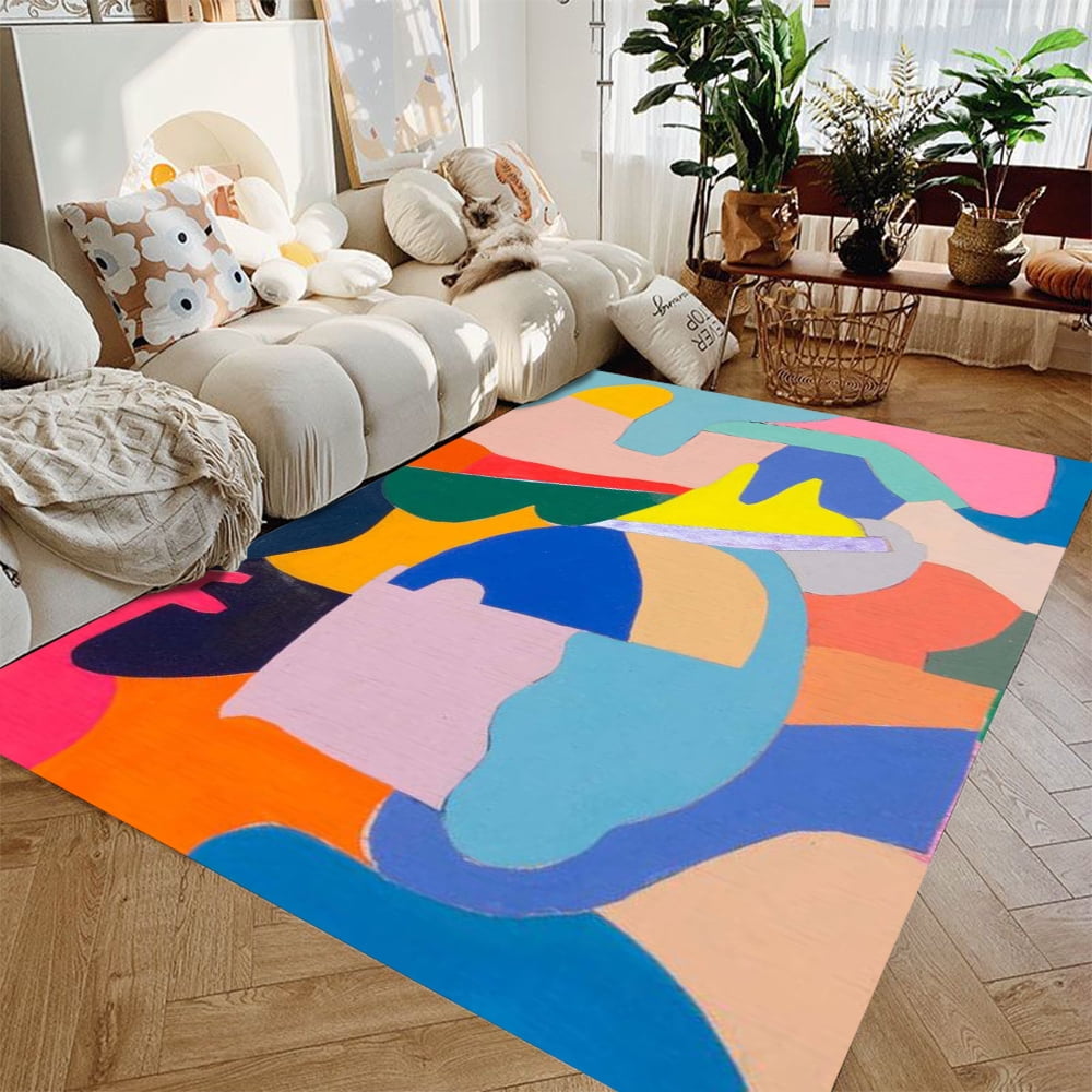 Colorful Dopamine Living Room Carpet Art Premium Feeling Sofa Coffee ...