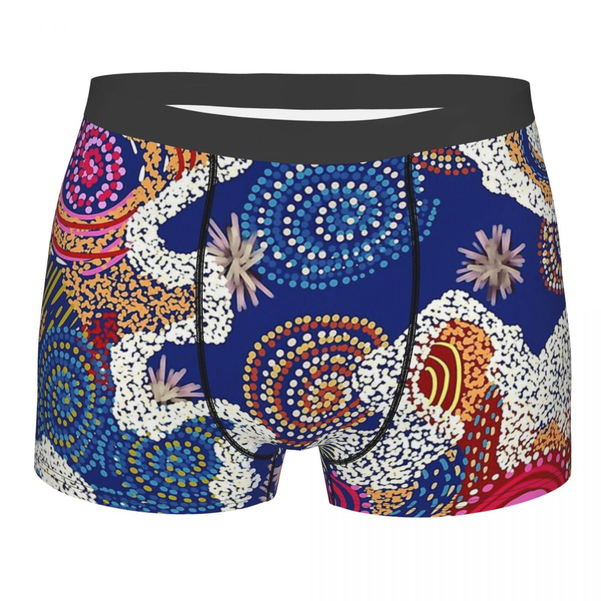 Colorful Dot Australian Aboriginal Art Underpants Cotton Panties Man ...
