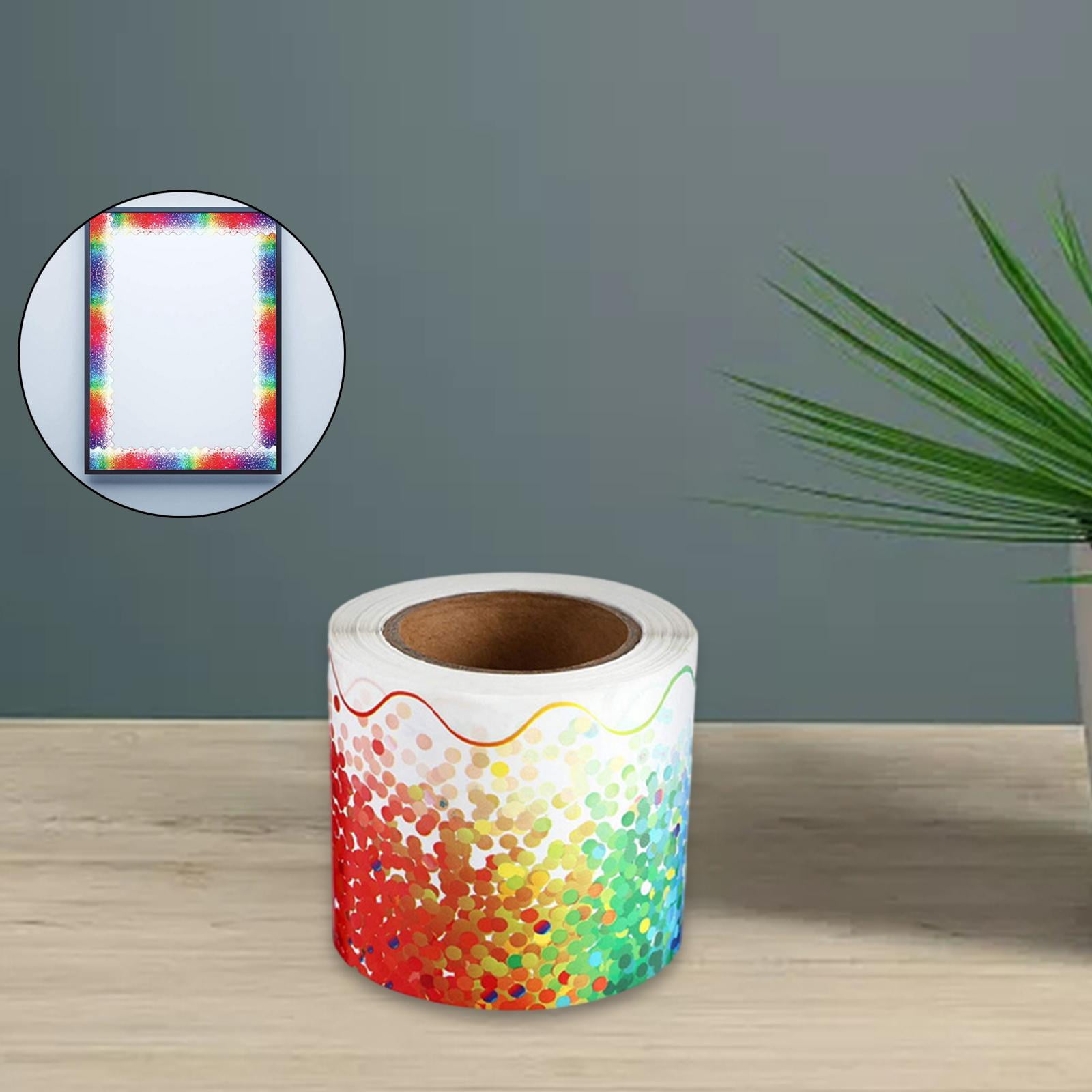 Colorful Dot Border Classroom Decoration Party Accessories 3inch x 36ft ...