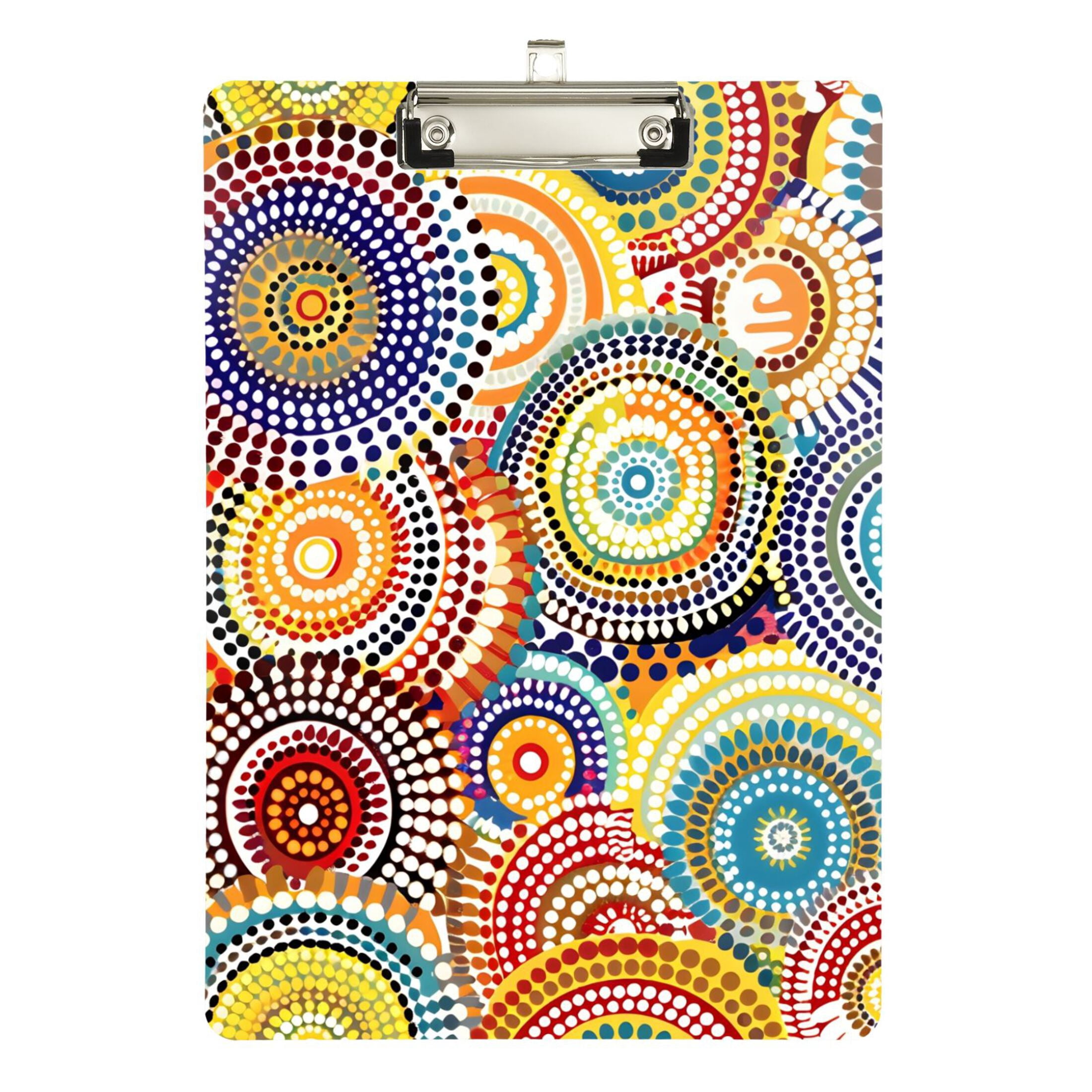 Colorful Dot Circles Acrylic Clipboard Drawing Board with Hook Writing ...