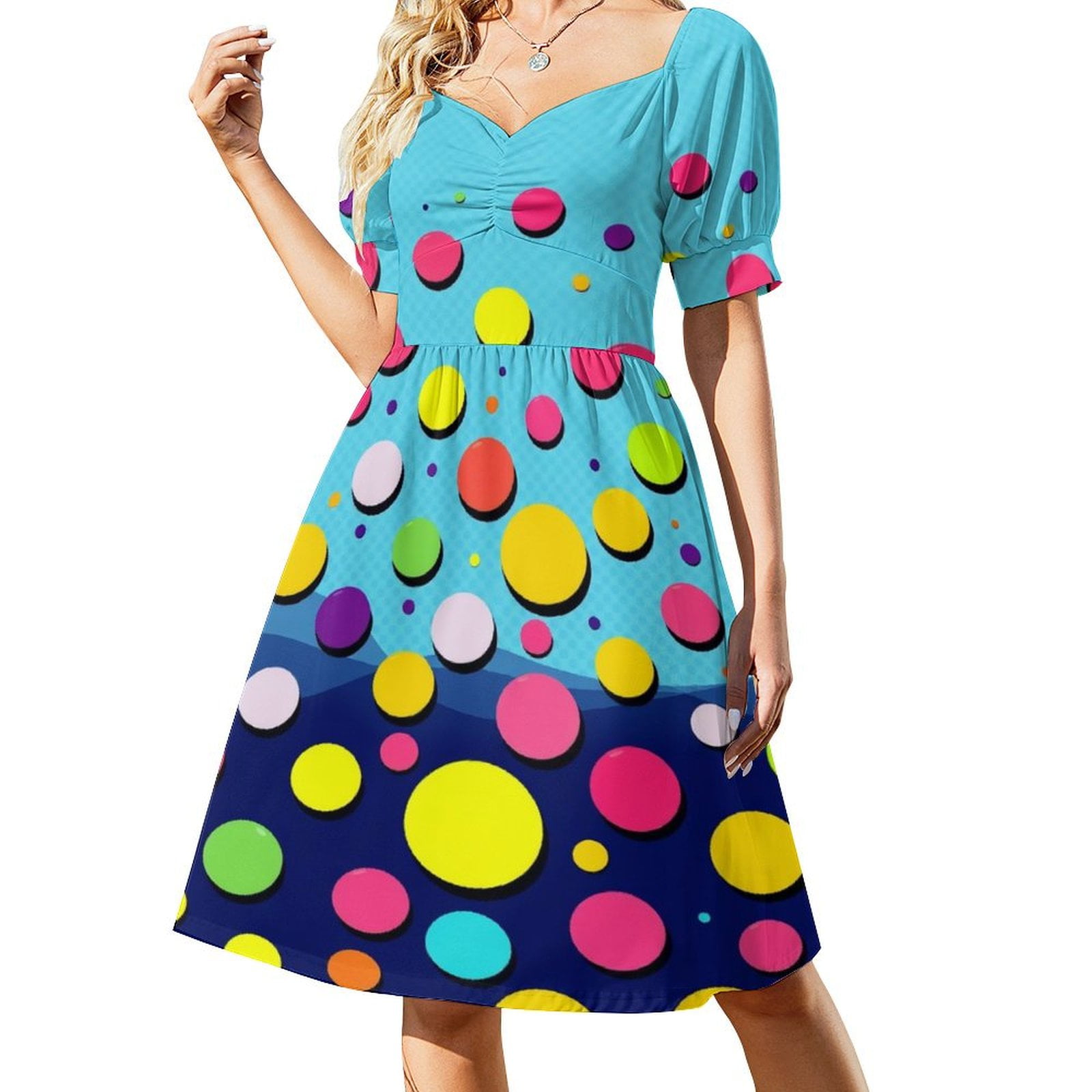 Colorful Dots 2025 Dress Evening Elegant And Chic Women for Outfits ...