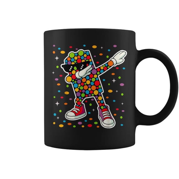 Colorful Dots Character Dabbing Coffee Mugs - Walmart.com