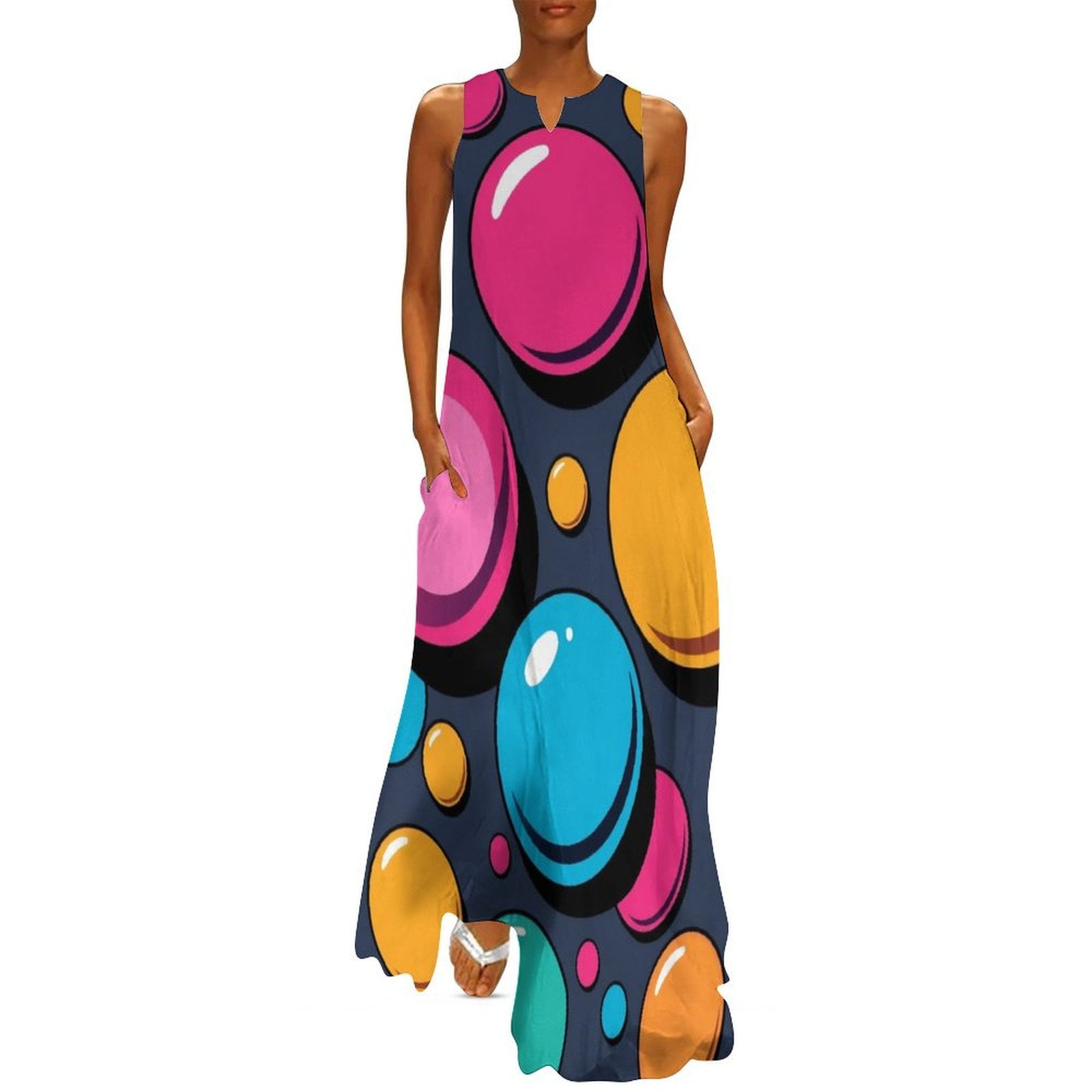 Colorful Dots Ress Women Elegant Luxury Women's Clothing Summer 2025 ...