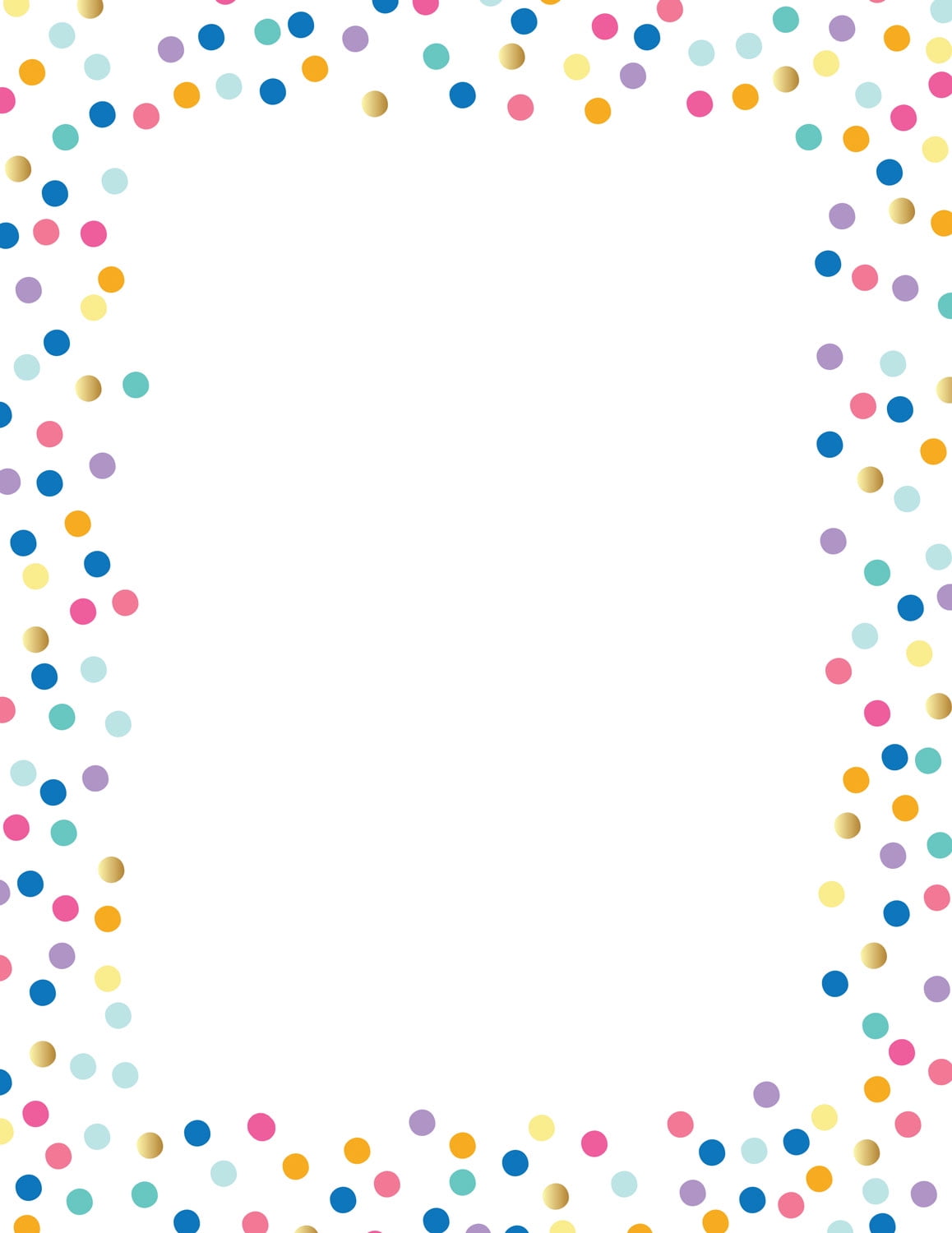 Colorful Dots Stationery - 8.5 x 11 - 60 Letterhead Sheets - B6548 ...