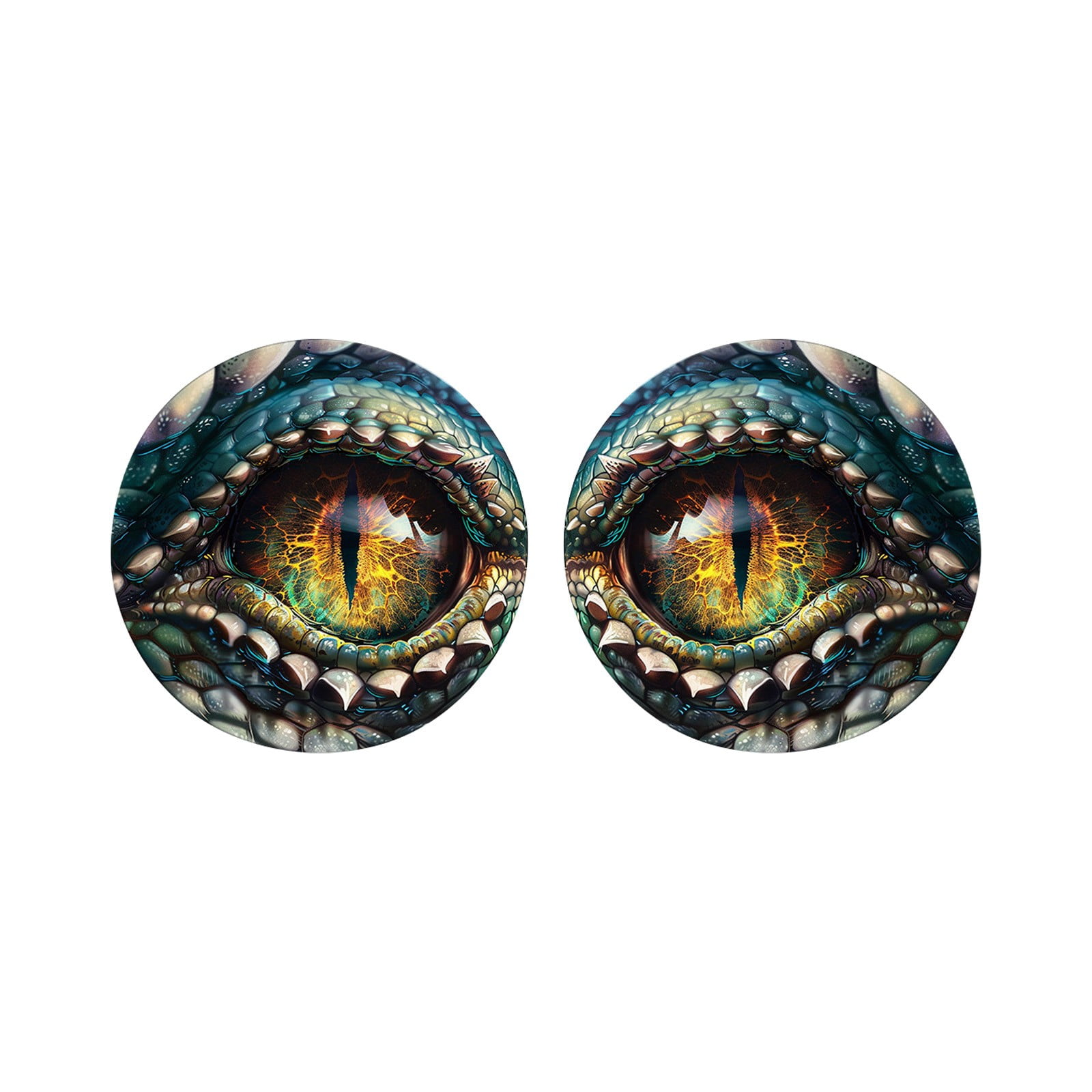 Colorful Dragon Eyes Headlight Sticker Headlight Eyes Decal Round ...