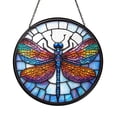 Colorful Dragonfly Stained Glass Window Suncatcher, Bright Nature ...