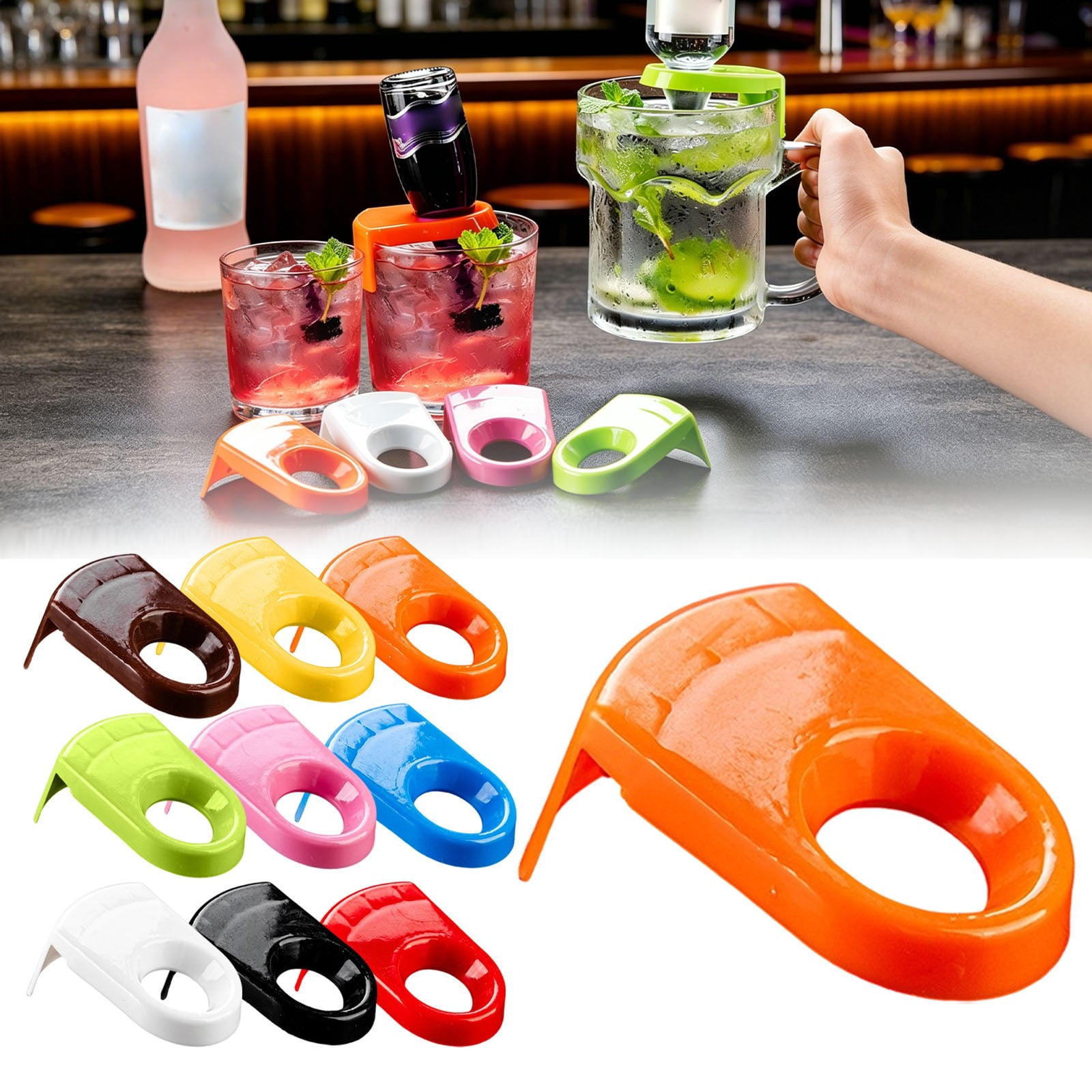 Colorful Drink Bottle Buckles Beer Bottle Holder Clips Cup Edge Clip ...