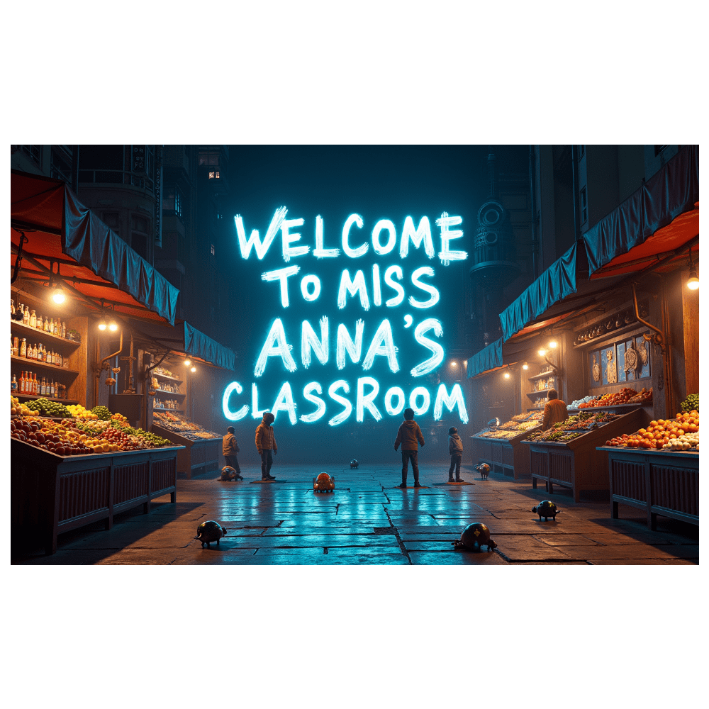 Colorful Dripping Effect Welcome Banner for Miss Annas Classroom ...
