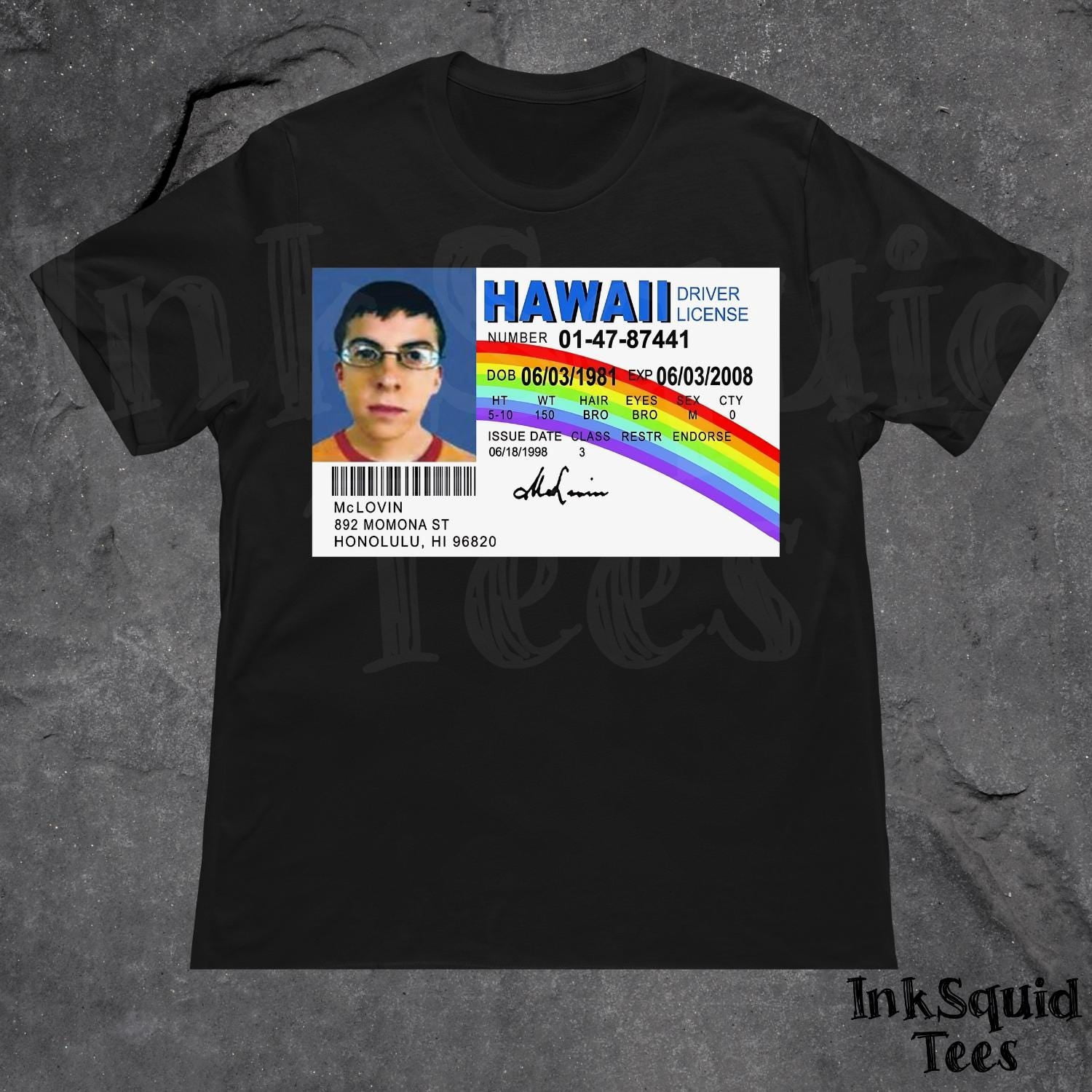 Colorful Driver's License Graphic T-Shirt - Funny Meme Shirt, Perfect ...