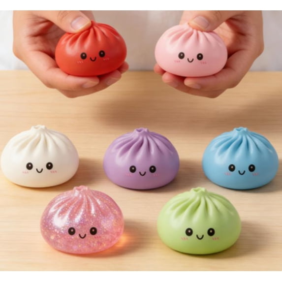 Colorful Dumpling Stress Balls Fidget Sensory Toys,Squeeze Dough Ball ...