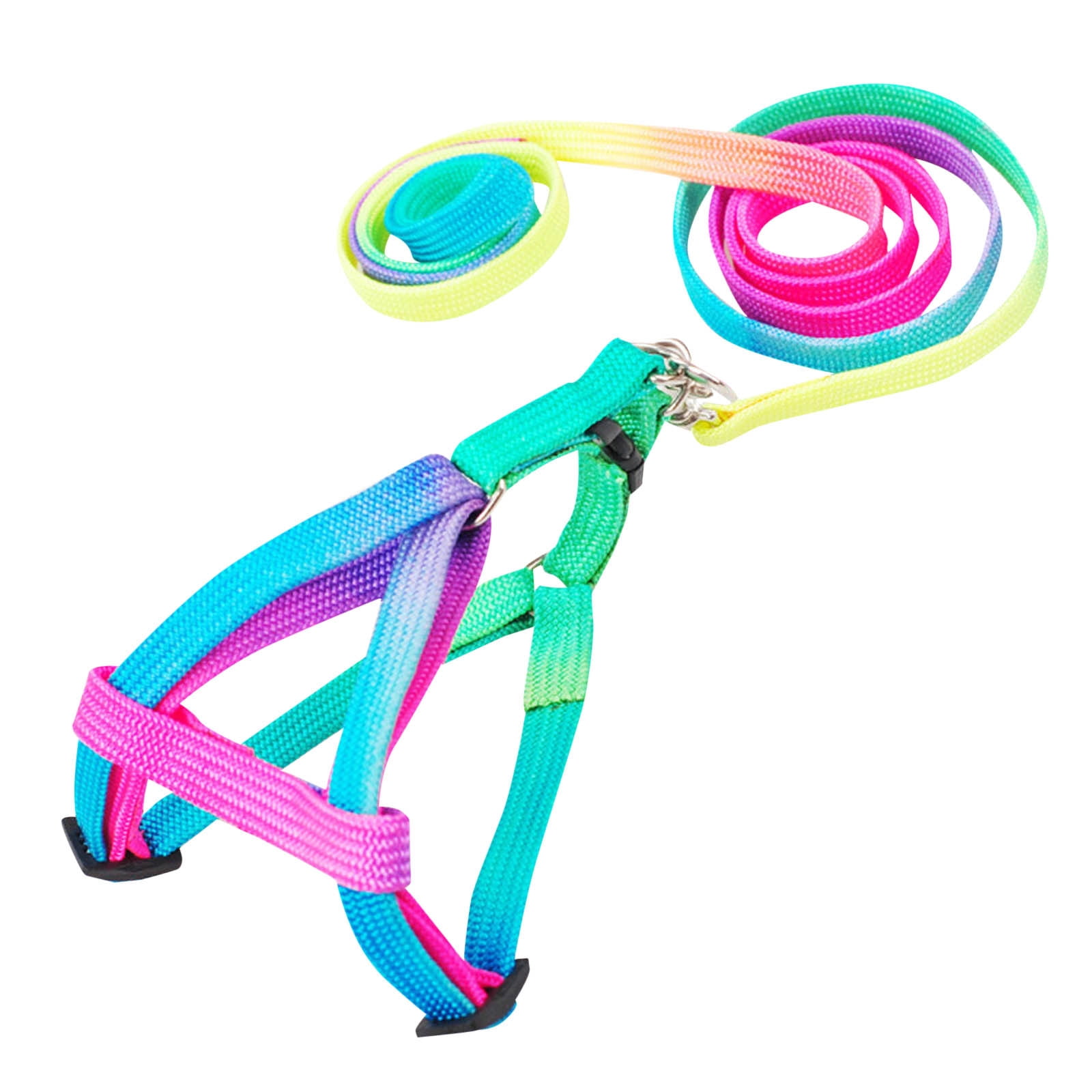 Colorful Durable Dog Harness and Leash Set Soft Nylon and Adjustable ...