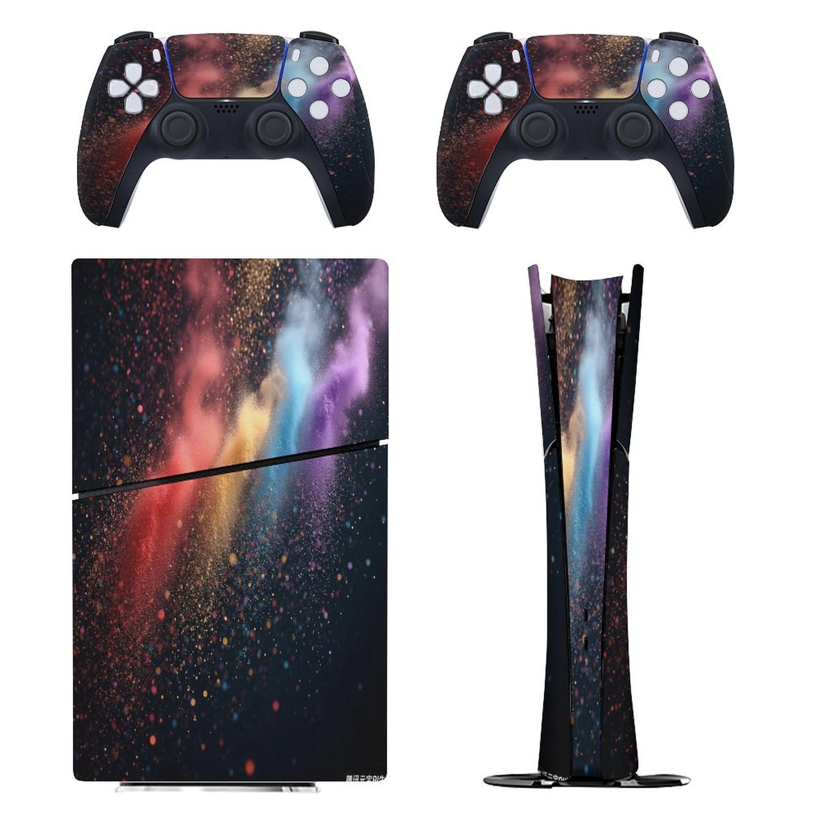 Colorful Dust Explosion Texture PS5/PS5 Slim Digital Disc Skin Sticker ...