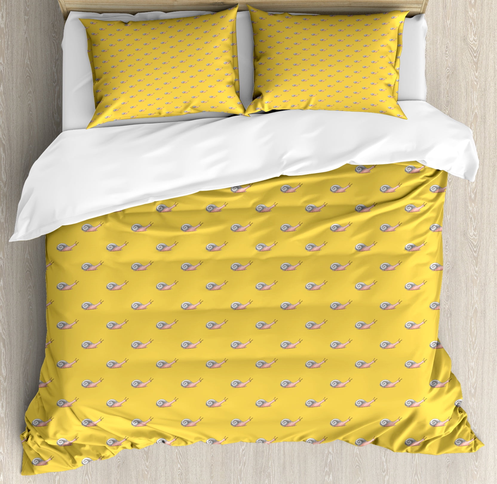 Colorful Duvet Cover Set, Cartoon Style Symmetrical Layout of Mini ...