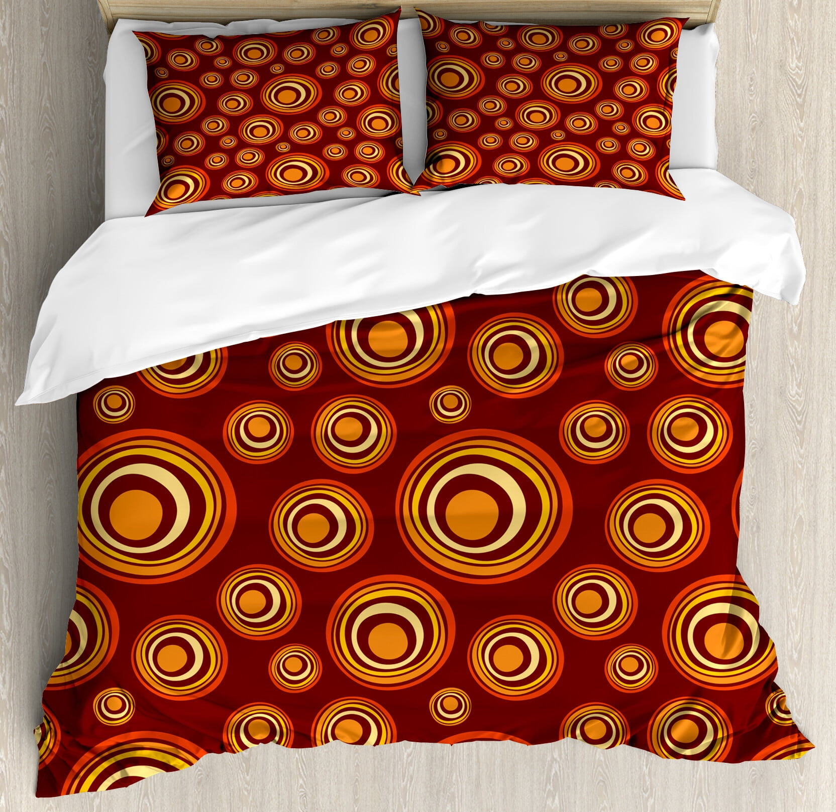Colorful Duvet Cover Set, Retro Tribal Motifs from Concentric ...