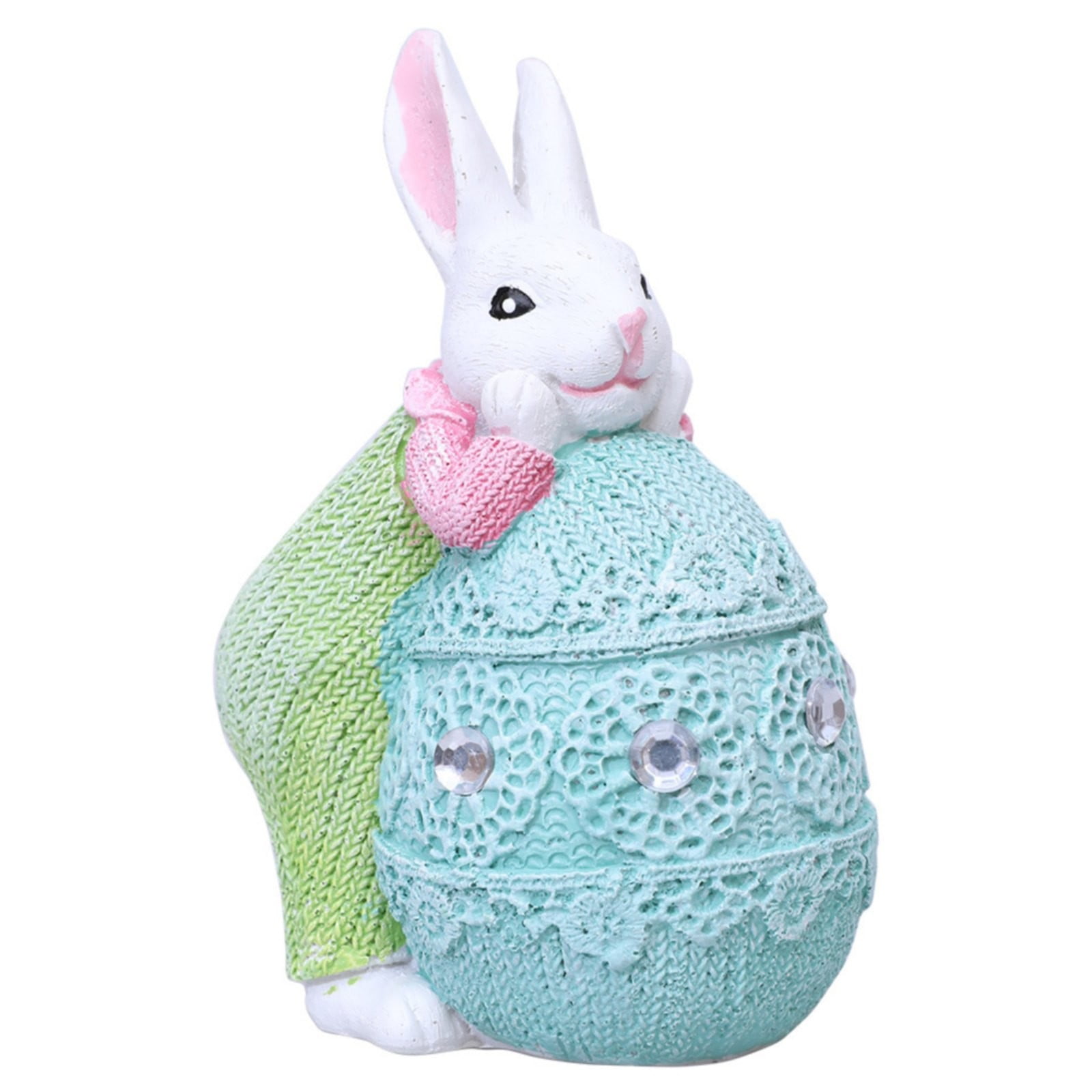 Colorful Egg Bunny Easter Decor,Table Rabbit Easter Decorations,Spring ...