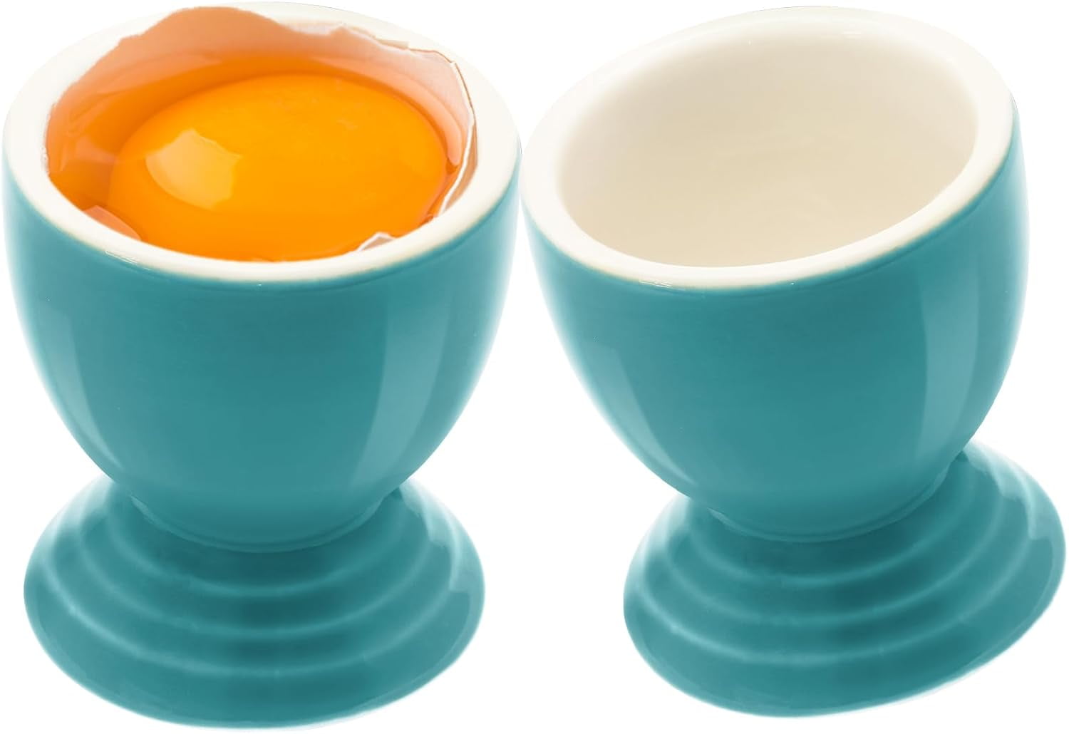 Colorful Egg Cups, Porcelain Egg Holders for Hard Boiled and Soft ...