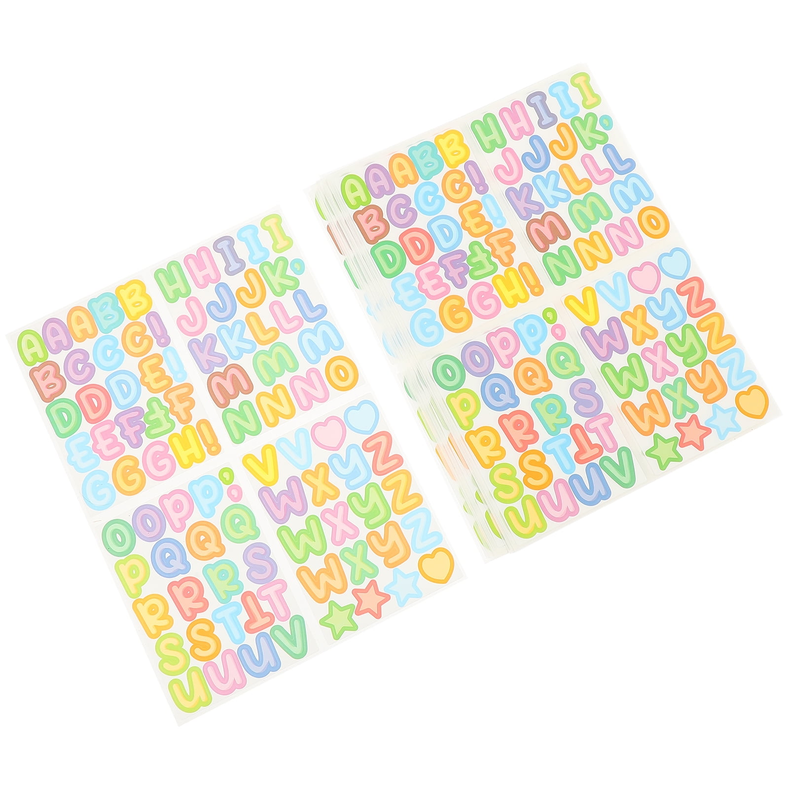 ifundom Cute Letter Stickers for Decor DIY Crafts Multi Color Ifundom ...