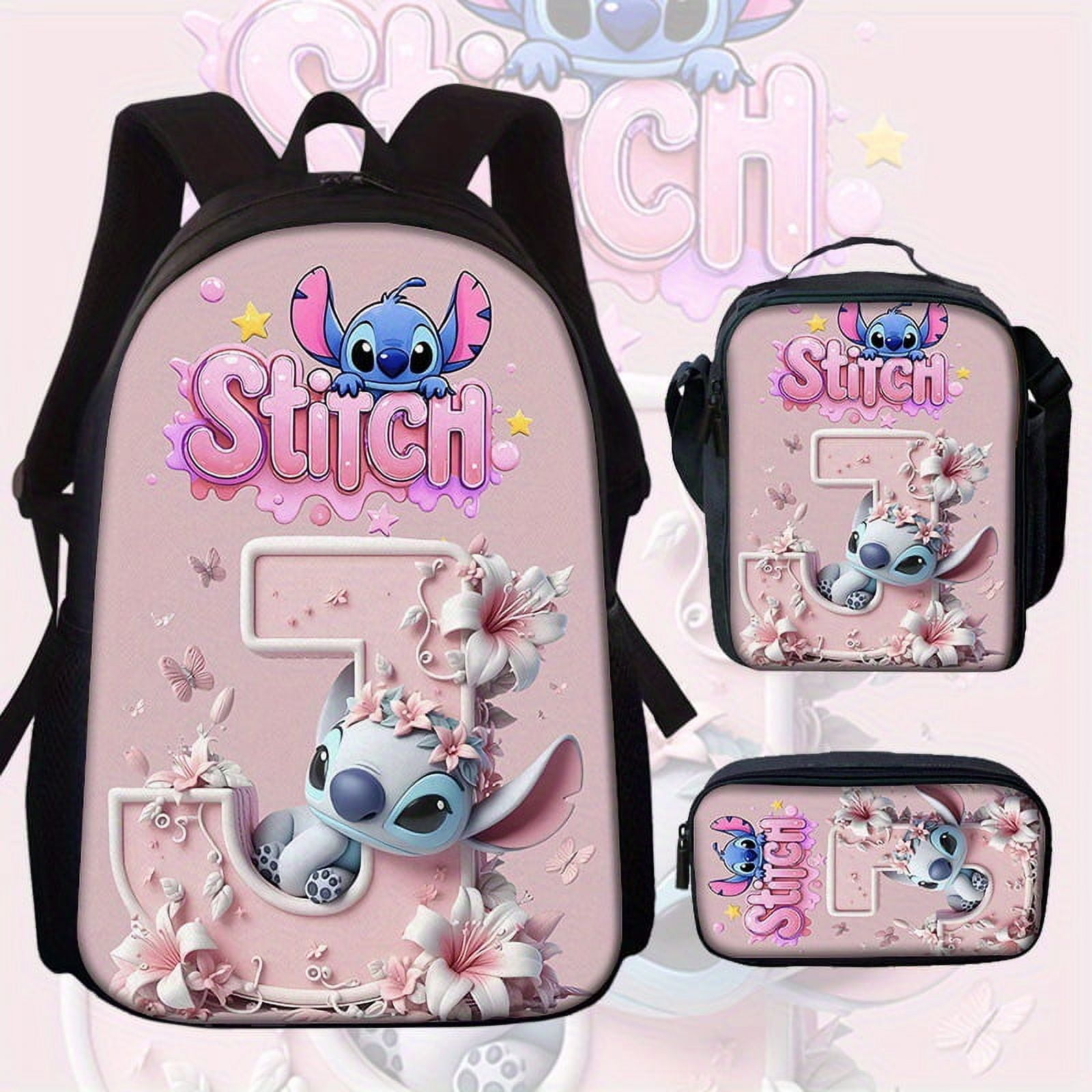 Colorful English letters Stitch Backpack - letters Backpack, Lunch Bag ...