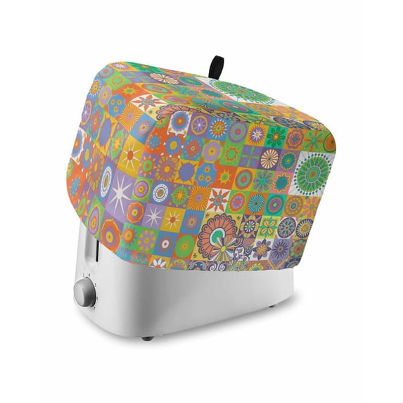 Colorful Ethnic Toaster Cover 4 Slice, Large Kitchen Appliance Covers ...