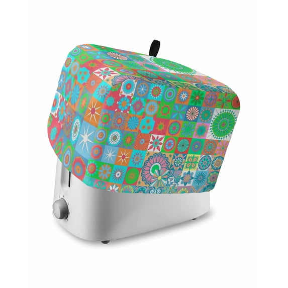 Colorful Ethnic Toaster Cover 4 Slice, Large Kitchen Appliance Covers ...