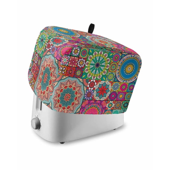 Colorful Ethnic Toaster Cover 4 Slice, Large Kitchen Appliance Covers ...
