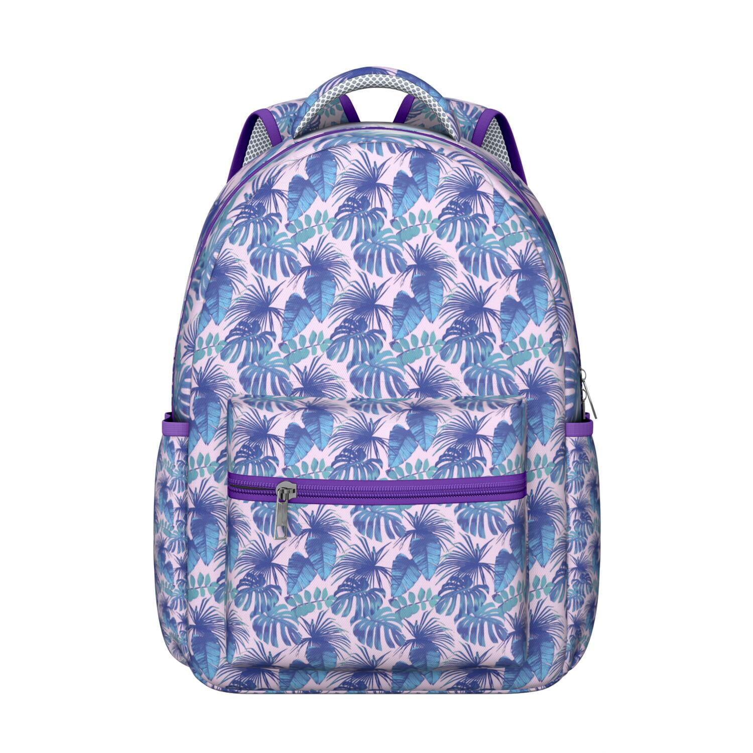 Colorful Exotic Backpack for Students Hawaiian Palm Leaf, Jungle ...