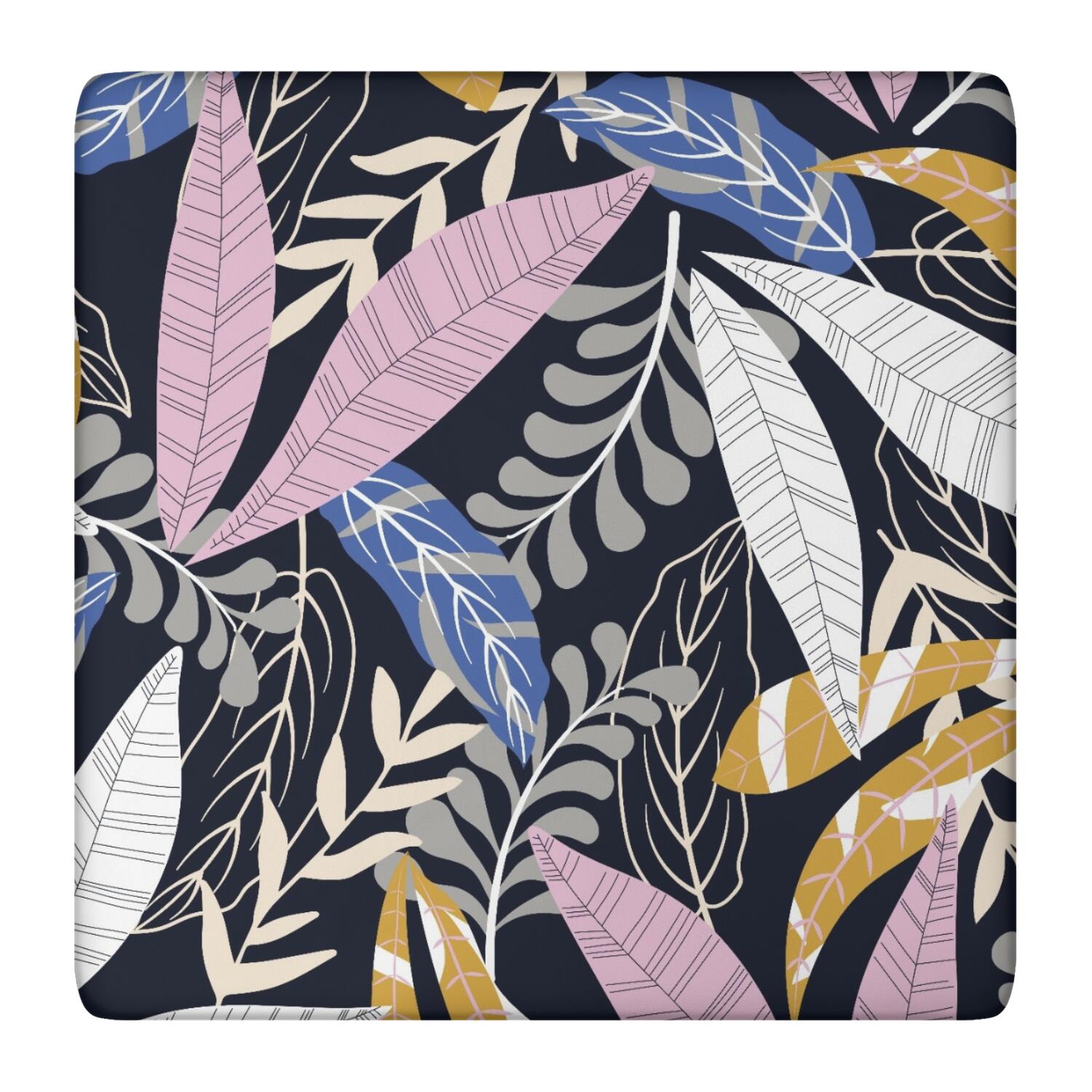 Colorful Exotic Elastic Tablecloth - Beach Vacation Square Cover ...