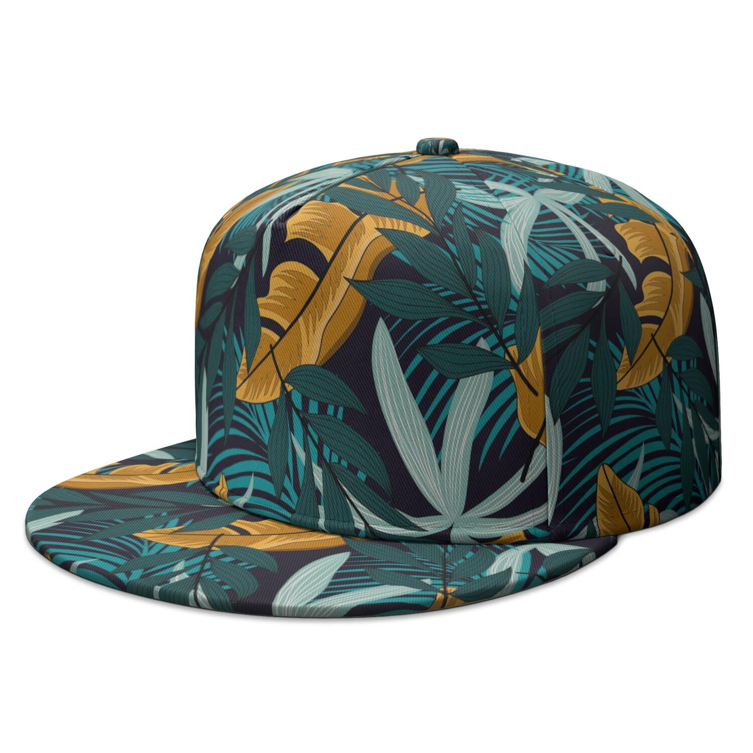 Colorful Exotic Flat Brim Panel Hat - High Top Baseball Cap for Hip Hop ...