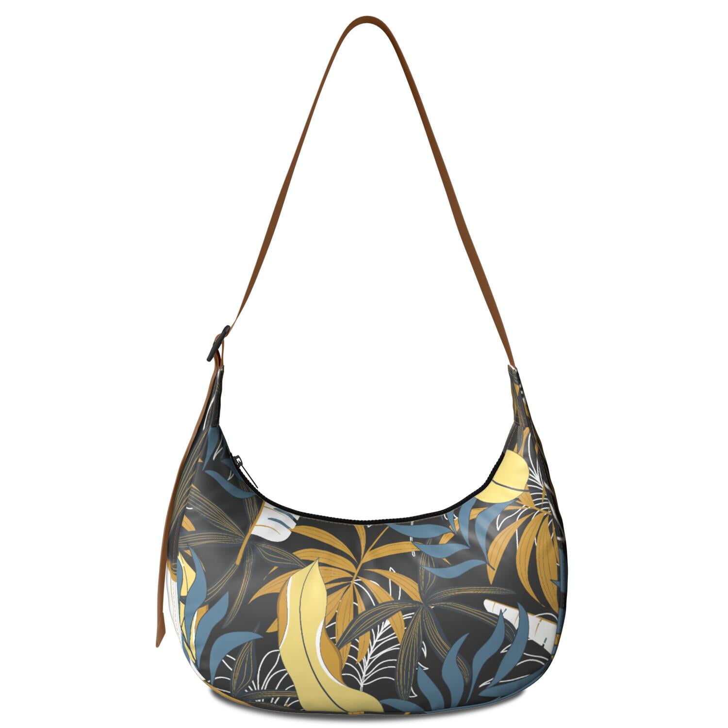 Colorful Exotic Hawaiian Floral Crossbody Bag for Women Tropical Plant ...