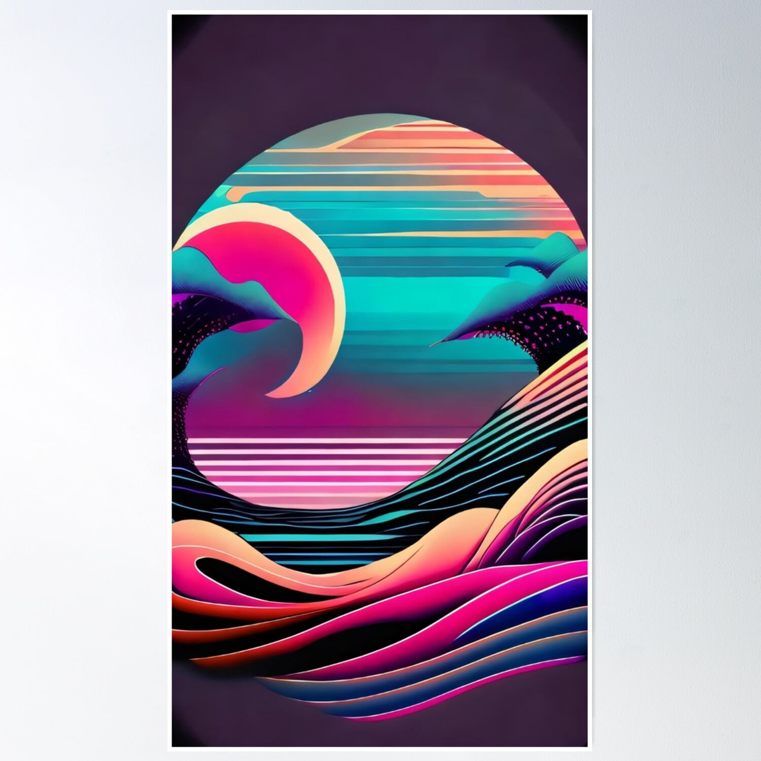 Colorful Expressionism Art Design Poster Wall Art, Modern Wall Decor ...
