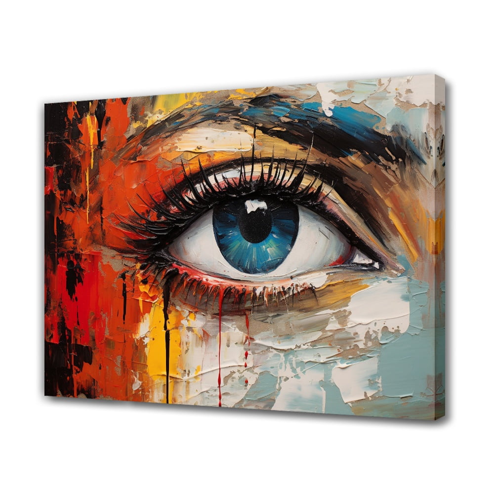 Colorful Eye Abstract Picture Of The Eye Painting Canvas Poster Bedroom ...