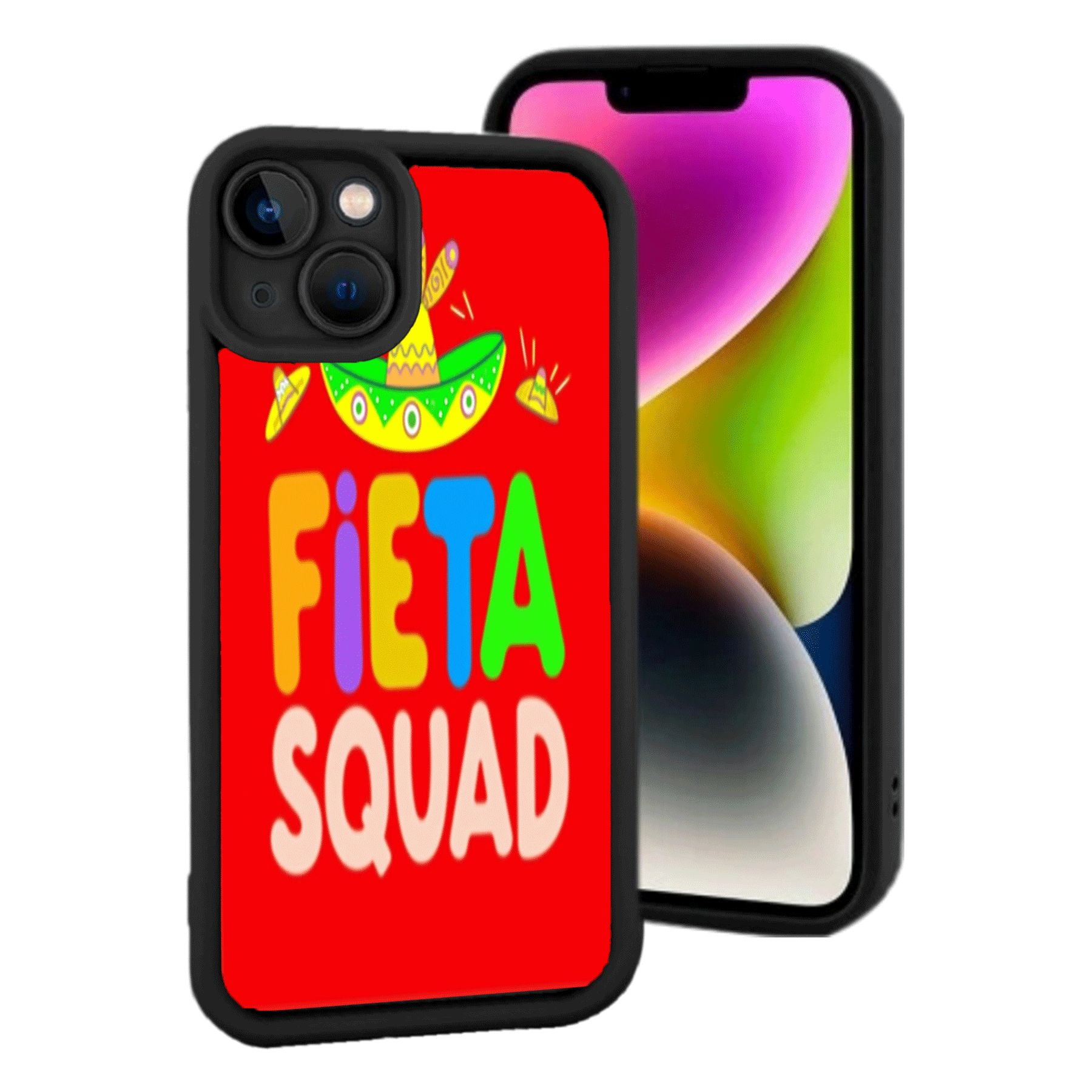 Colorful FIETTA Design Lightweight iPhone 15 Case with Playful Sombrero ...