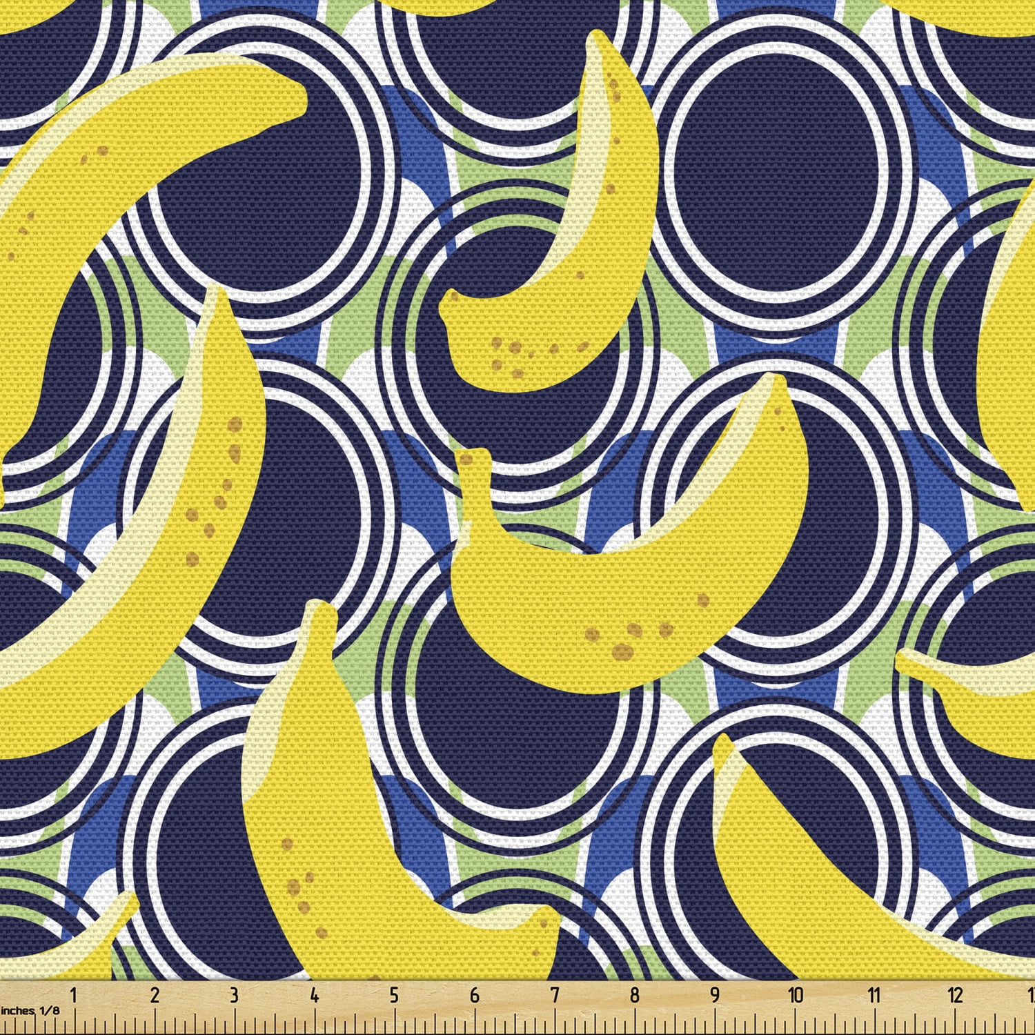 Ambesonne Colorful Fabric by the Yard Upholstery, Vintage Pop Art ...