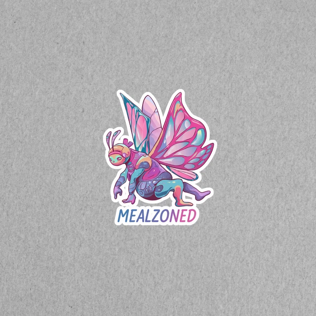 Colorful Fairy Butterfly Mealzoned Sticker - Cute Magical Creature ...